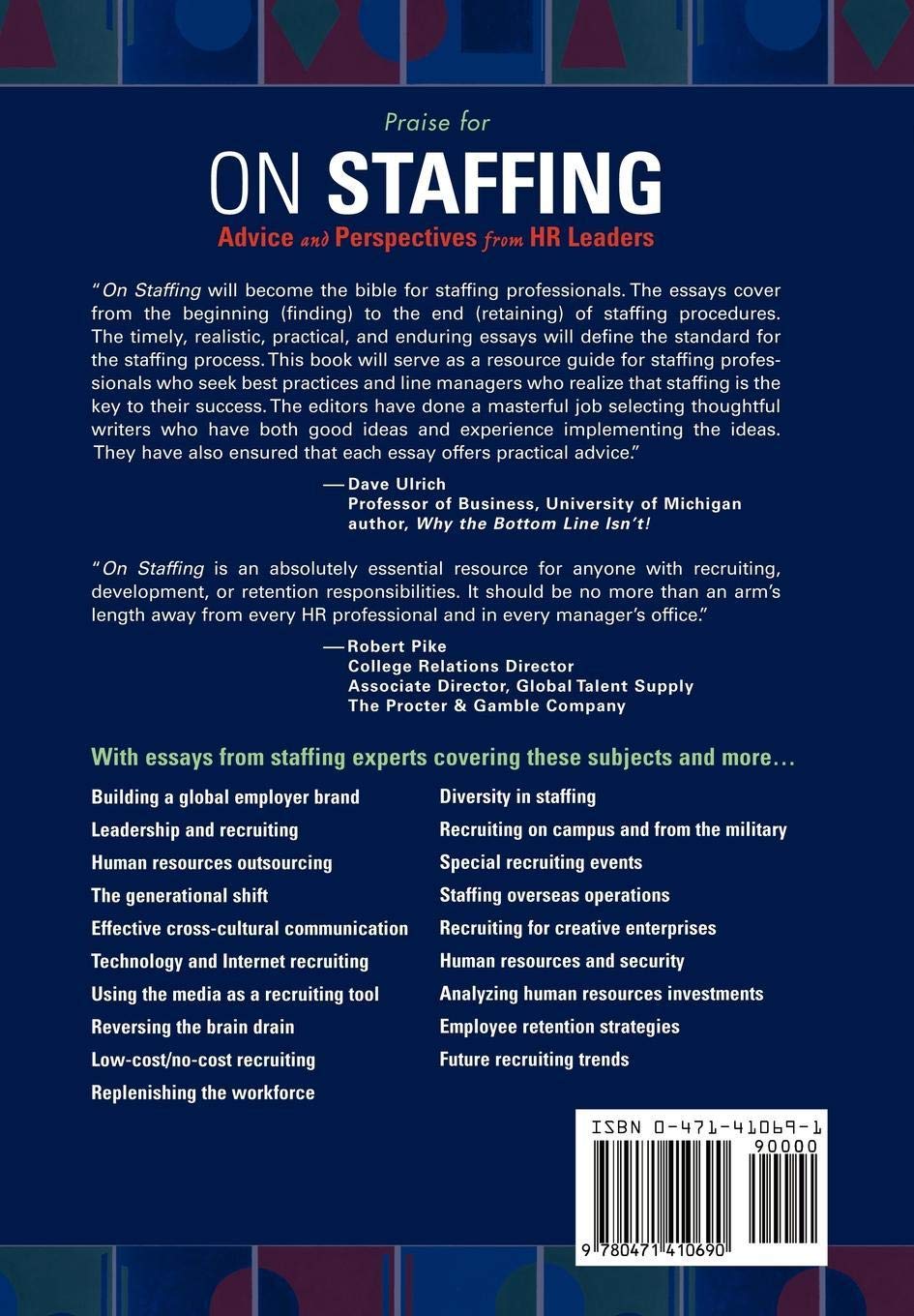 On Staffing: Advice and Perspectives from HR Leaders: Burkholder ...