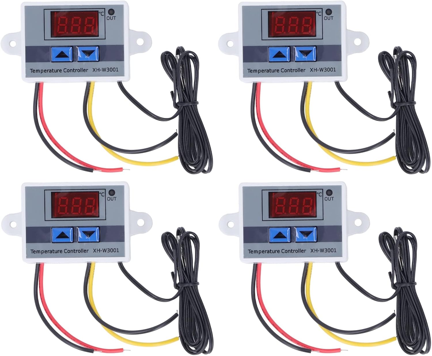 Gearwell Digital Thermostat, 4PCS LED Temperature Controller Module ...