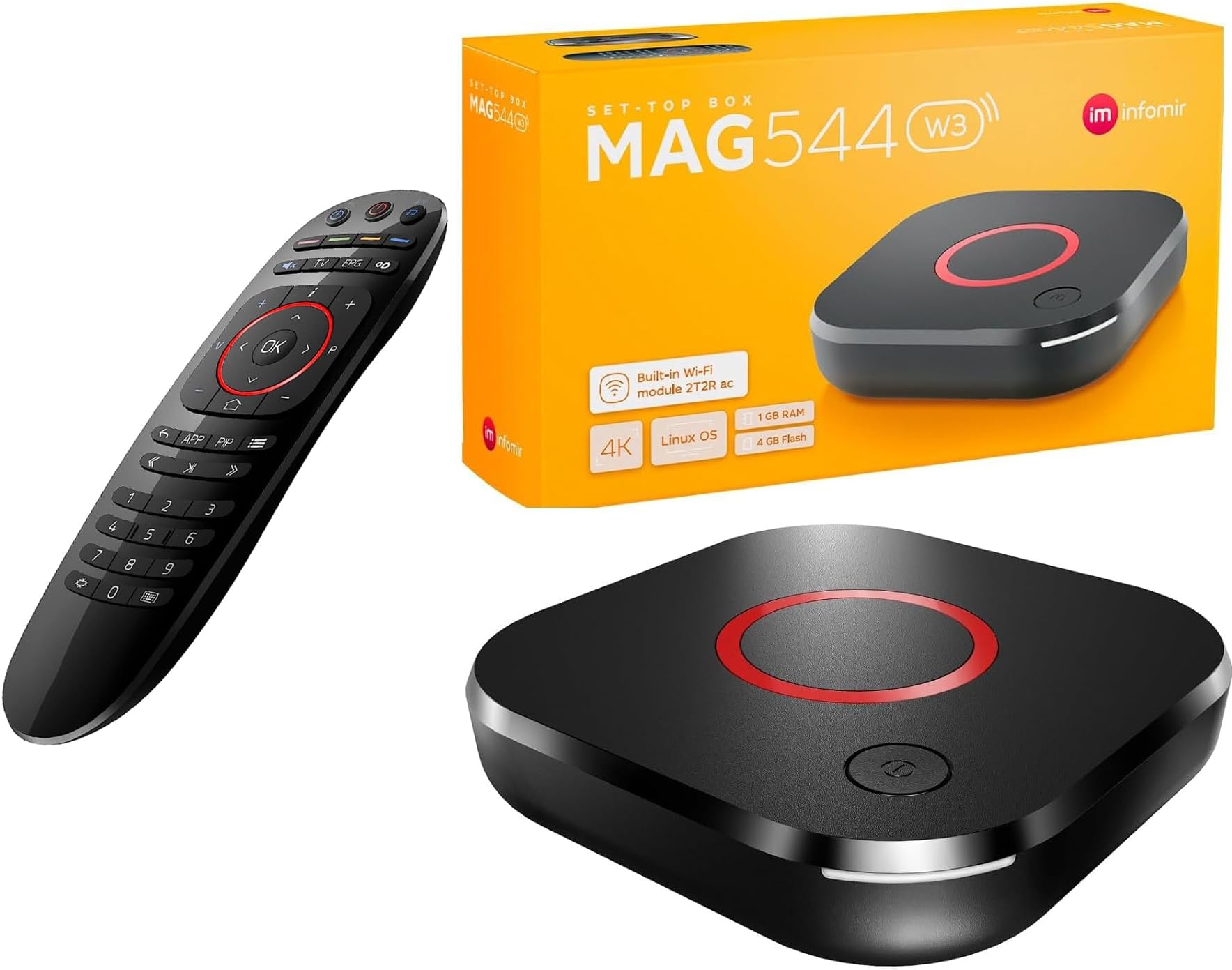 Original MAG 544w3 4K IPTV Set TOP Box MAG520 Upgraded of MAG420 Multimedia Player Internet TV ...