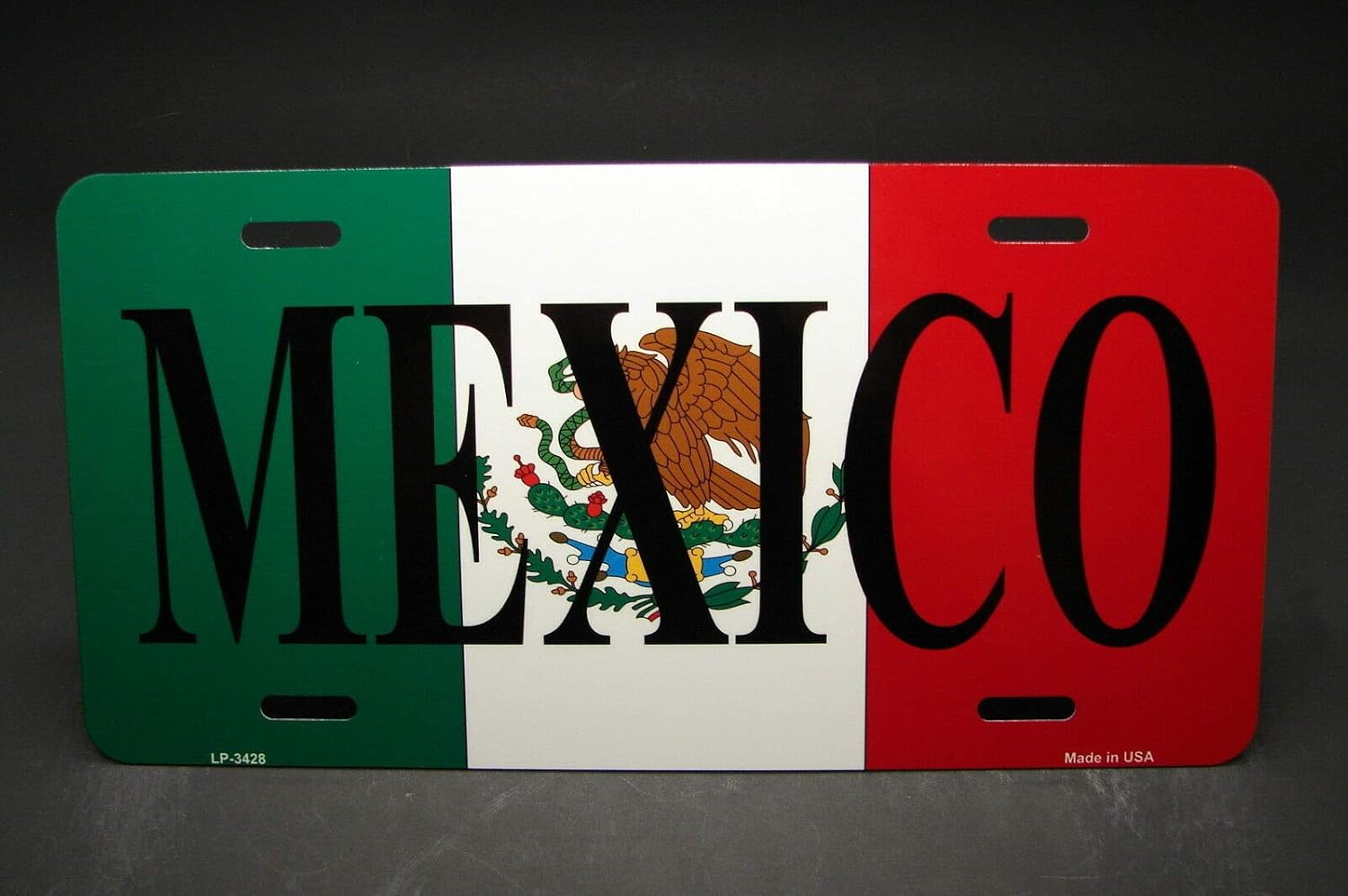 MNUT mexico flag metal aluminum car license plate bandera mexicana ...