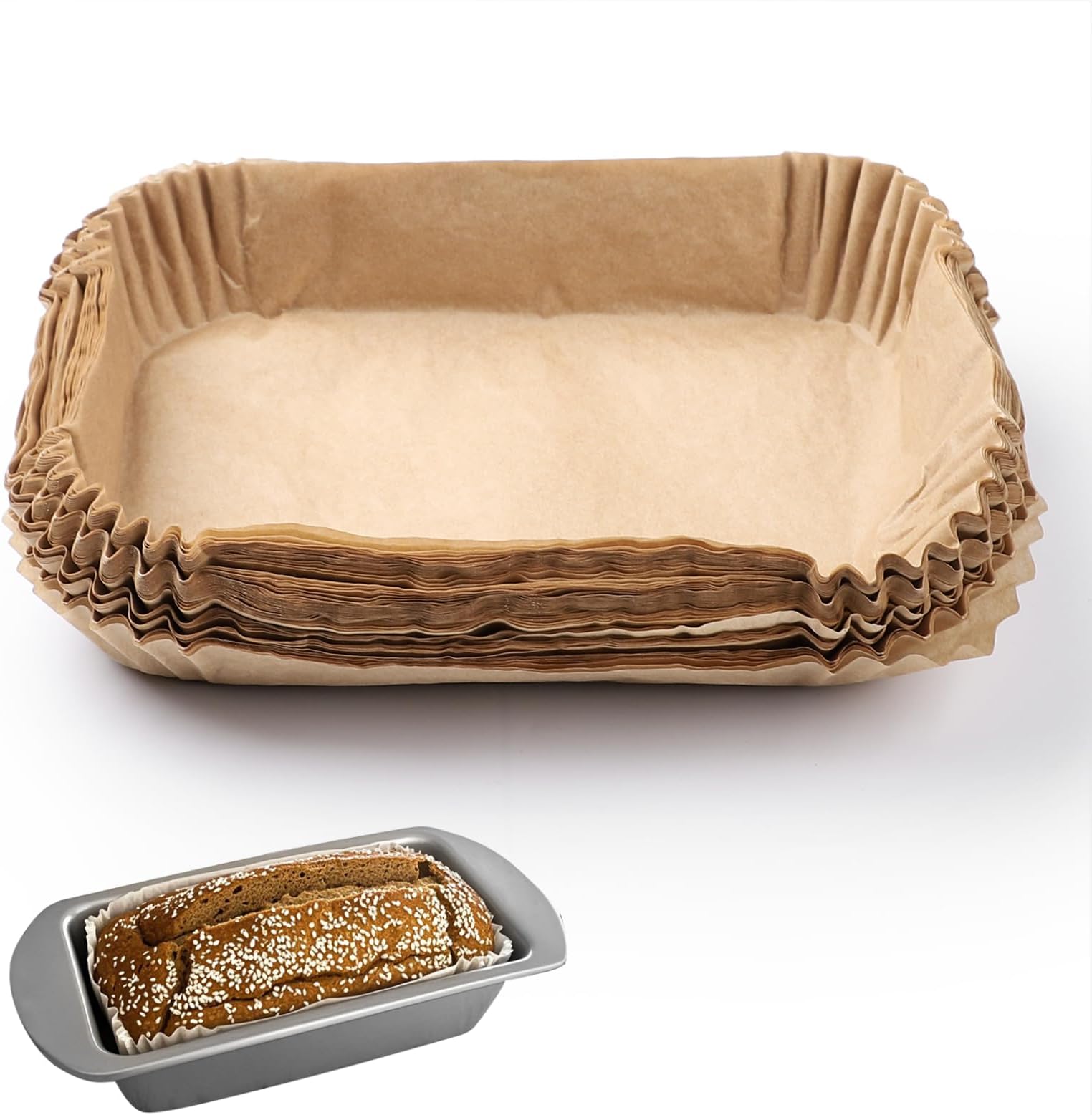 Amazon.com: 100Pcs Loaf Pan Liners, Bread Liners for Baking, Pre Formed ...