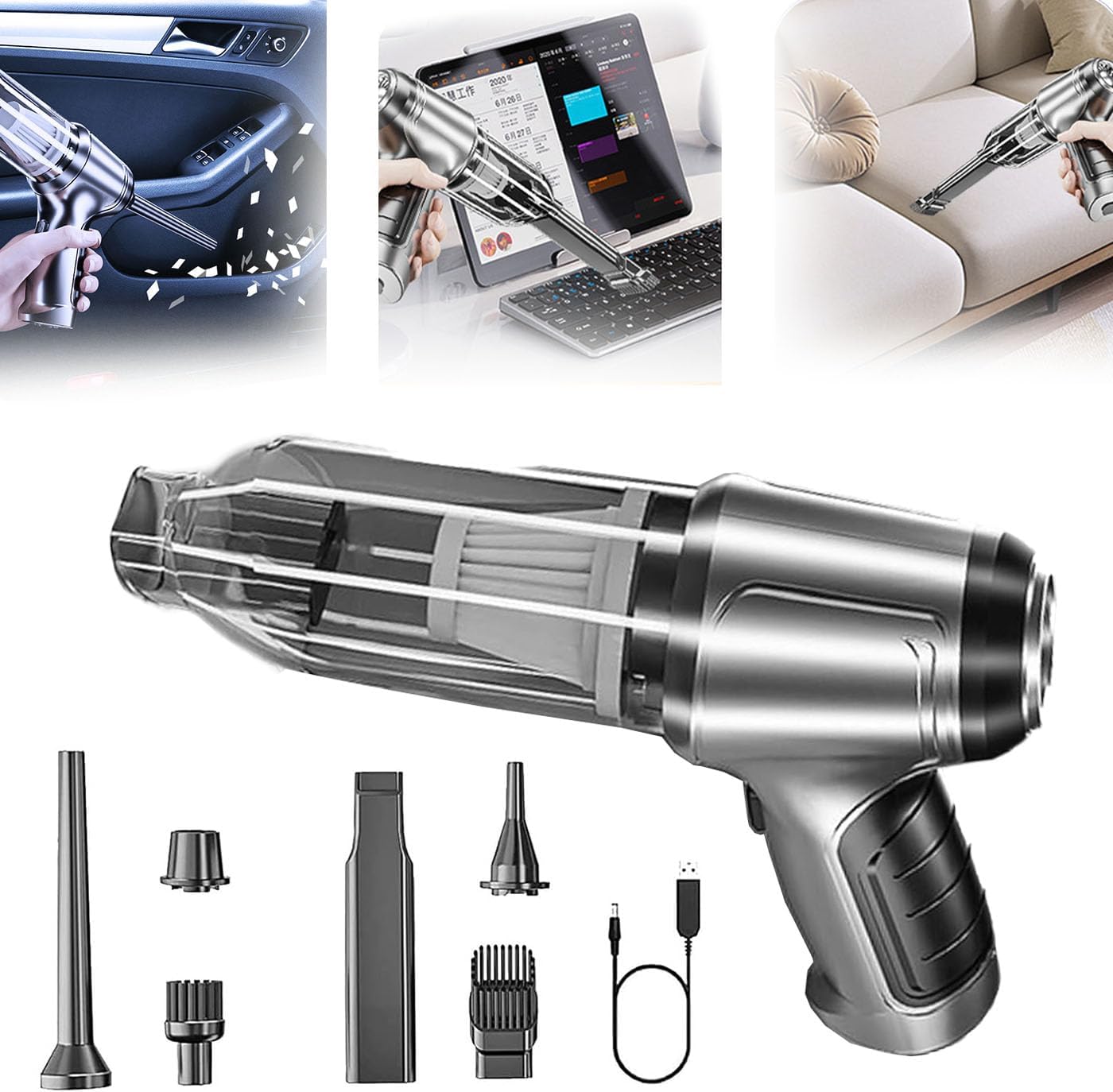 Airify Car Vacuum, Pavidoo Car Vacuum, Airify Pro Vac, Portable Mini ...