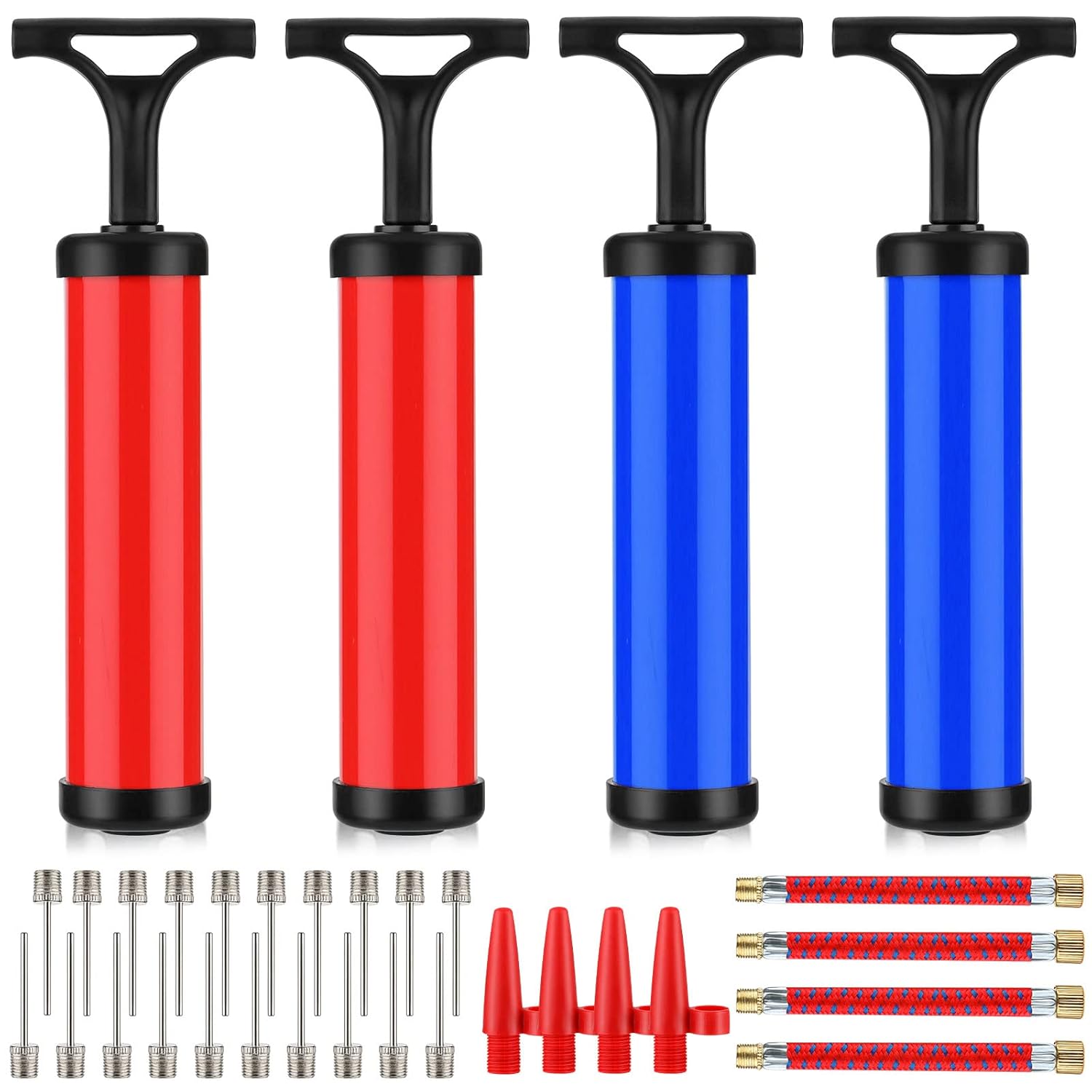 Buy Mototo 4 Sets Ball Pump 8 Inches Portable Hand Air Ball Pump ...