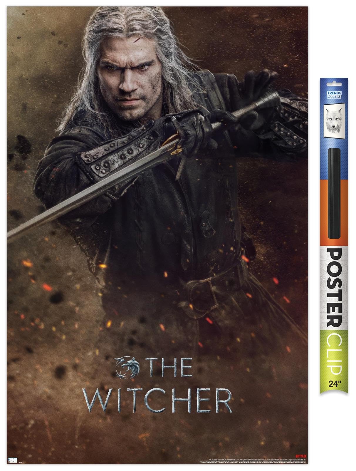Amazon.com: Netflix The Witcher: Season 3 - Geralt One Sheet Wall ...