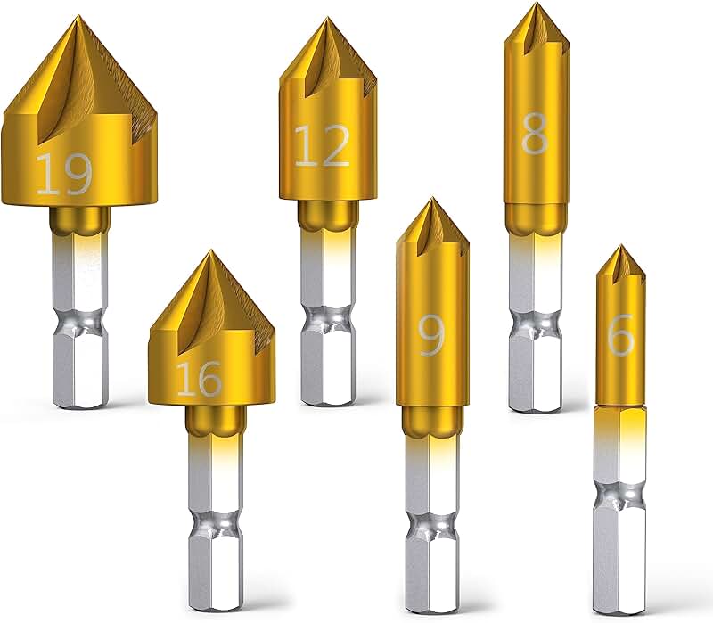 Amazon.co.uk: Countersink Bits - Countersink Bits / Drill Bits: DIY & Tools