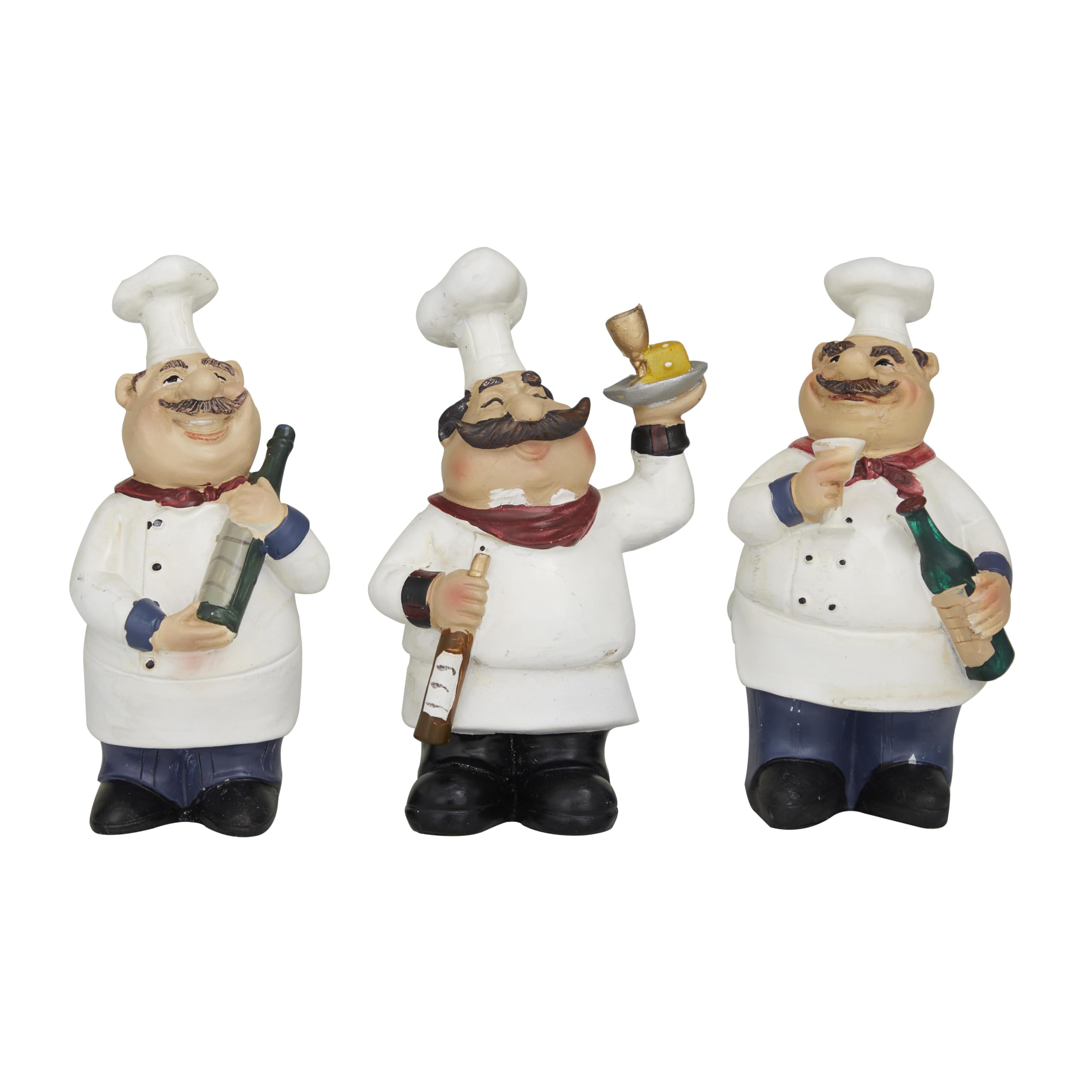 Amazon.com: Deco 79 Polystone Chef Decorative Sculpture Home Decor ...
