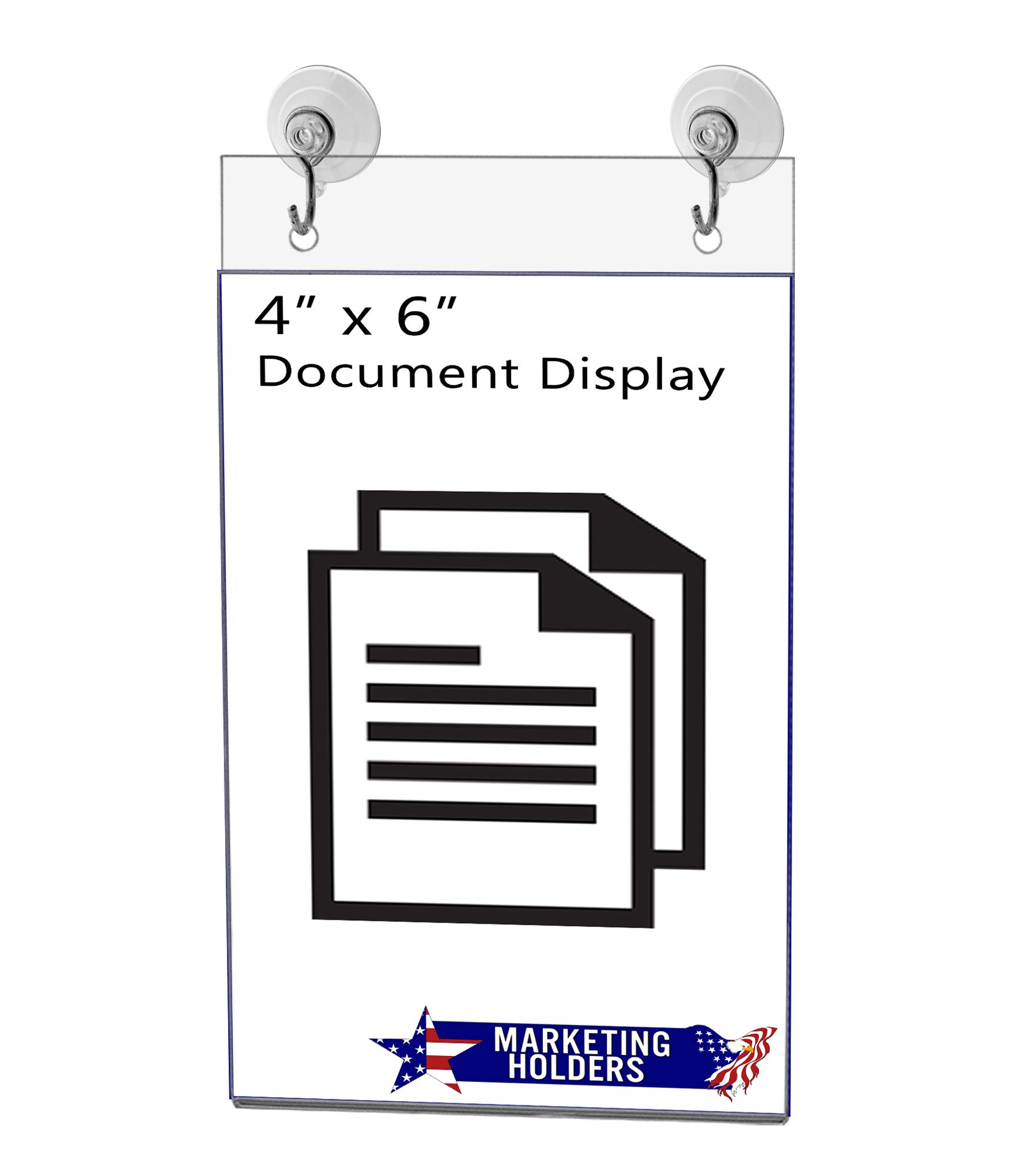 Amazon.com : Marketing Holders Window Sign Holder with Suction Cup ...