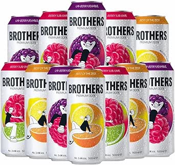 Brothers Cider Mixed Case 500ml Cans - 4% ABV (12 Pack) : Amazon.co.uk ...