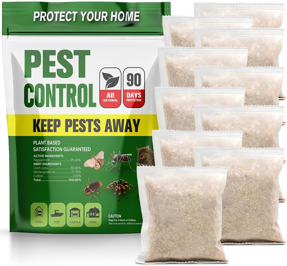 Sanspest Pest Control Pouches,Mouse Repellent,Spider Repellent,Mosquito ...
