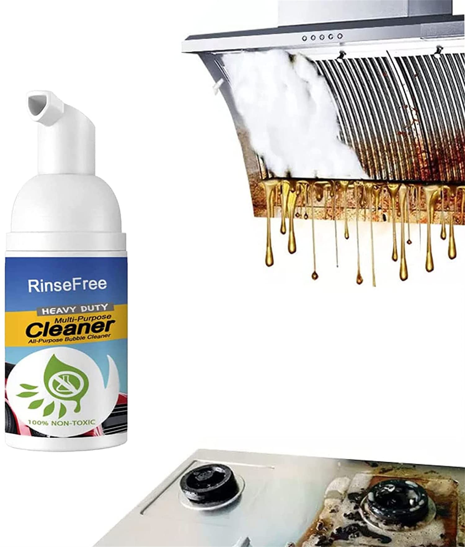 Grease Cleaner Flash Spray Wipe Done Bright Mandarin Surface Grease