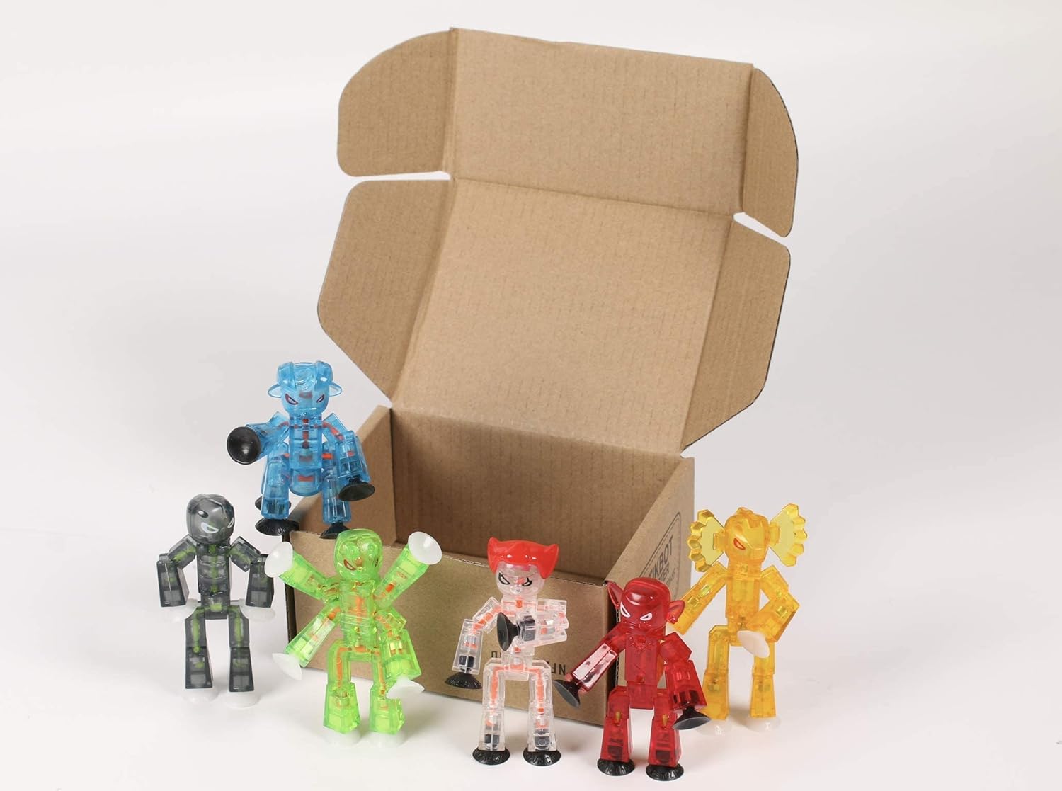 StikBot Zing Monsters, Complete Set of 6 Poseable Monster Action ...