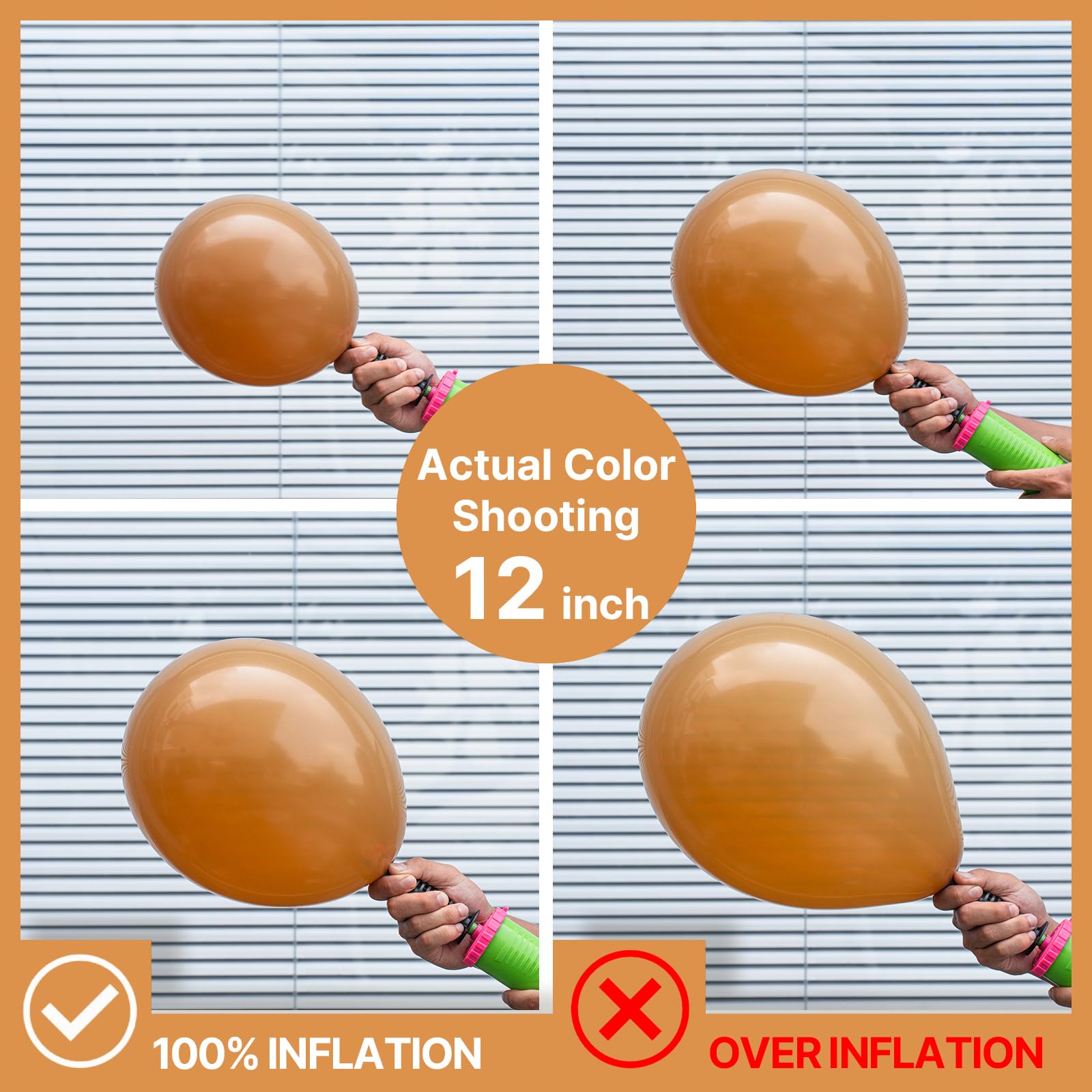 Snapklik.com : Light Brown Balloons 50 Pcs 12 Inch Caramel Brown Tan ...