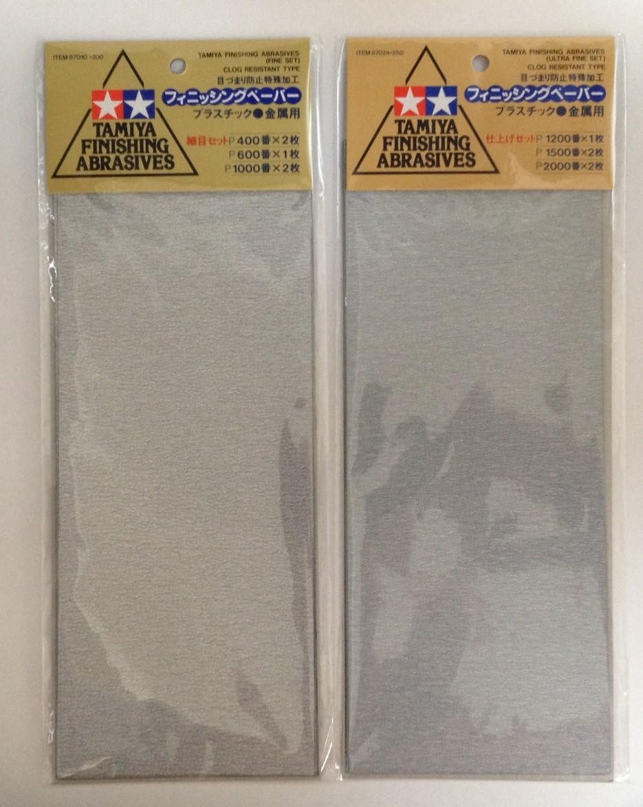 Amazon.com: Tamiya Finishing Abrasives 2-Type Sets [Fine and Ultra-fine ...