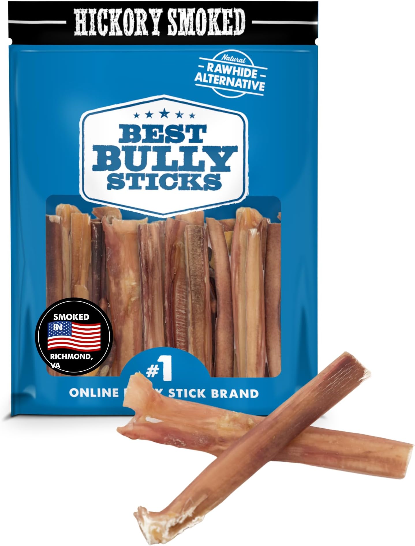 Amazon.com: Best Bully Sticks Hickory Smoked 4 Inch Bully Sticks - 8 oz ...