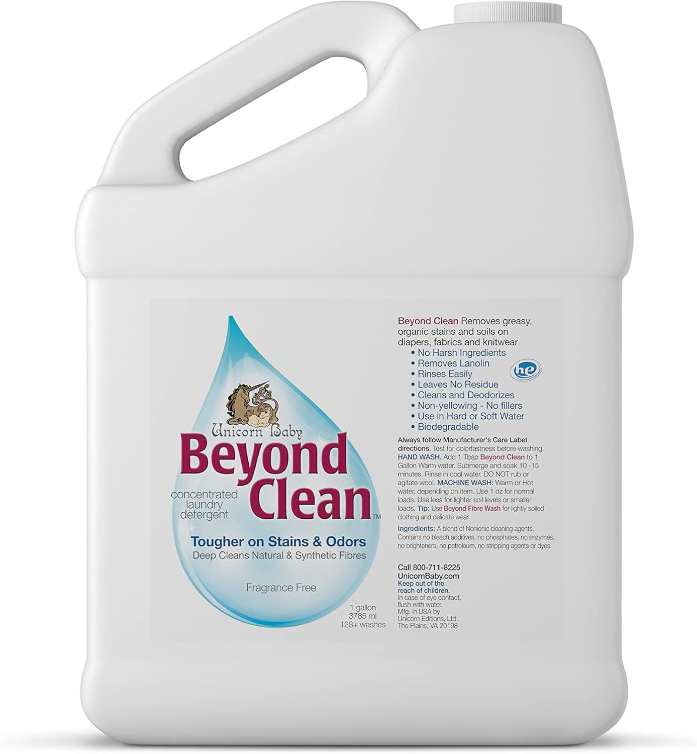Amazon.com: UNICORN BABY BEYOND CLEAN. Baby Safe Detergent. Deep Scour ...