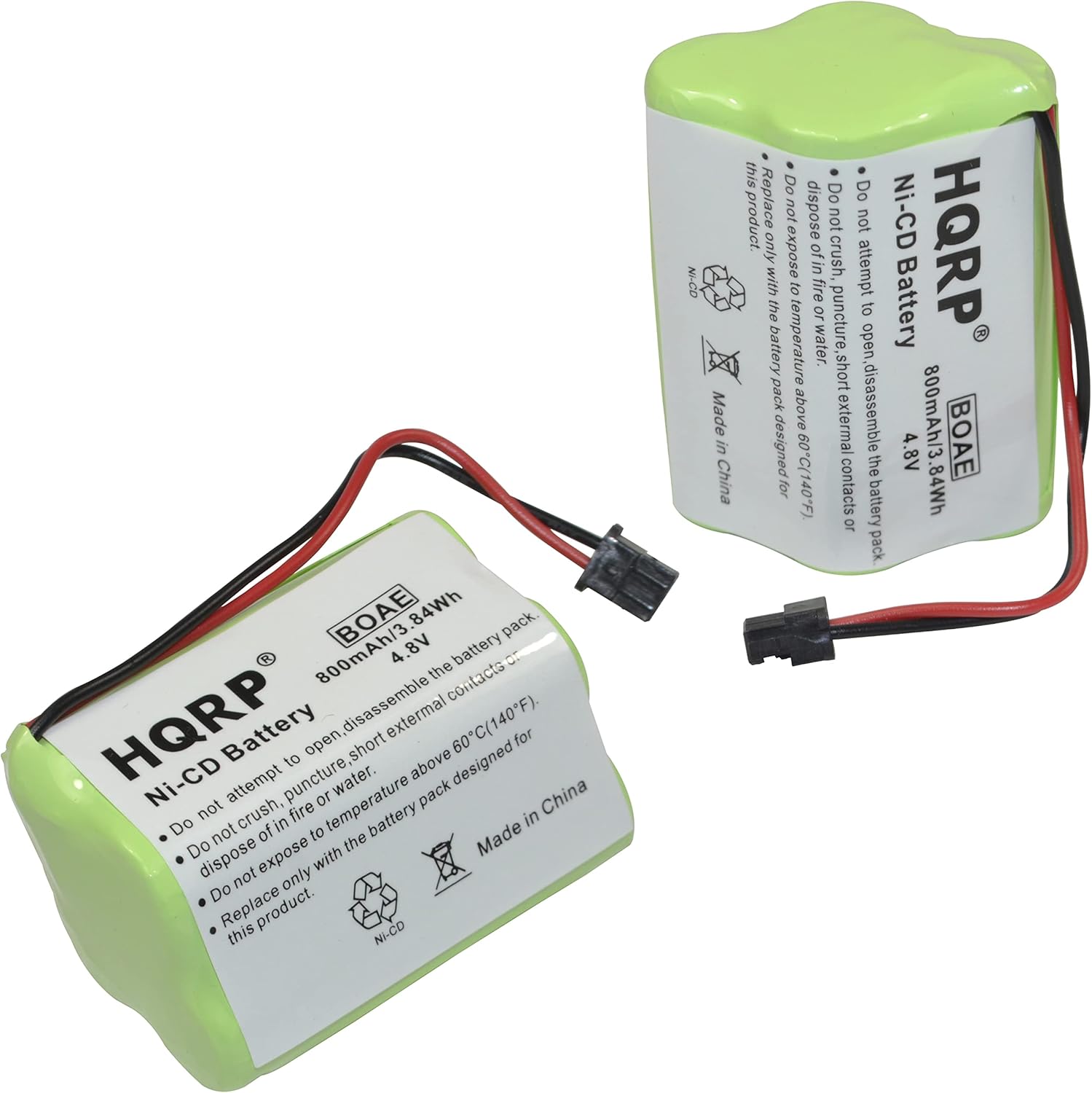 Amazon.com: HQRP 2-Pack Battery Compatible with RadioShack 2309074 ...