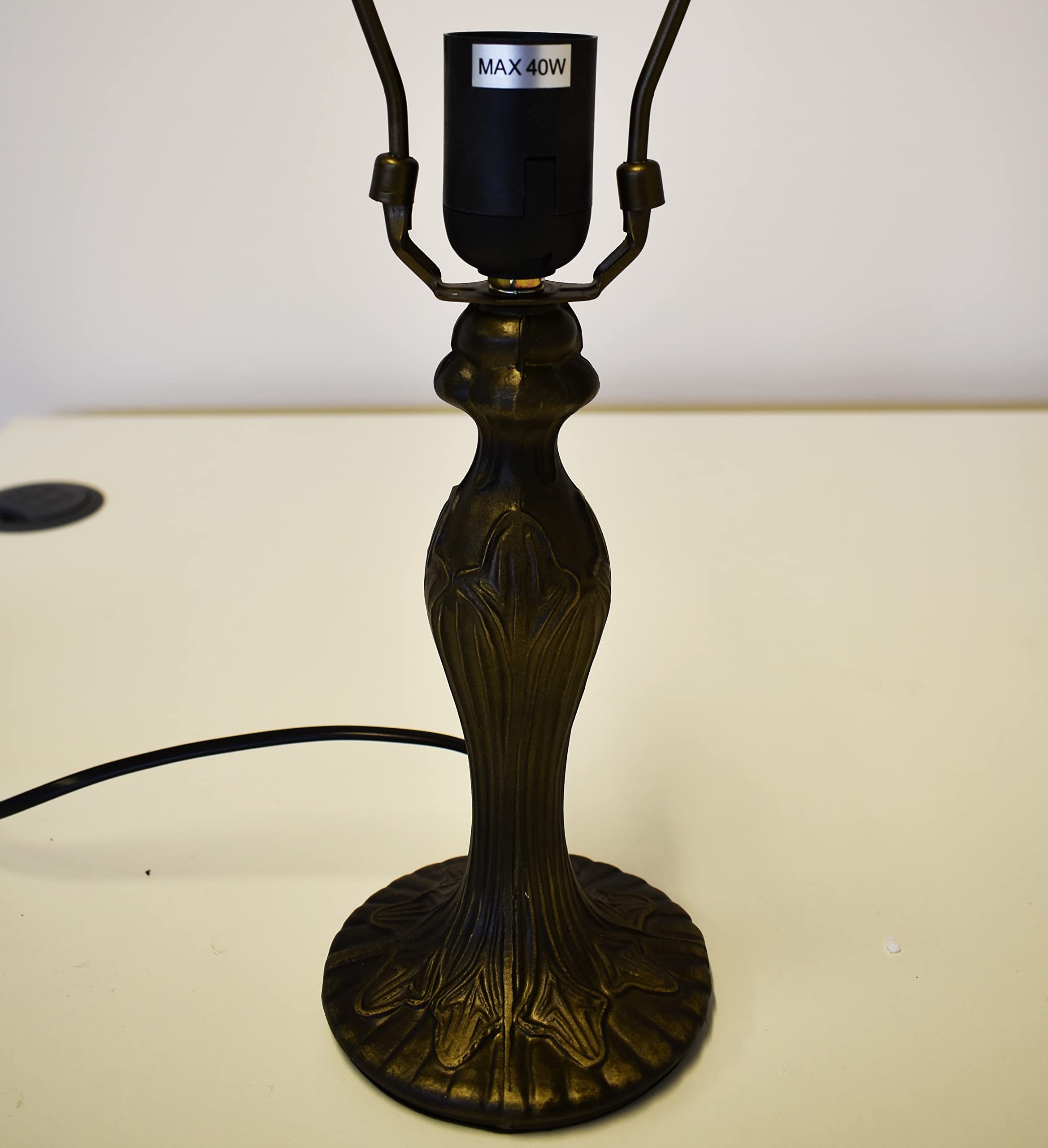 BOTOWI Dragonfly Lamp Stained Glass Night Light Tiffany Style Table ...