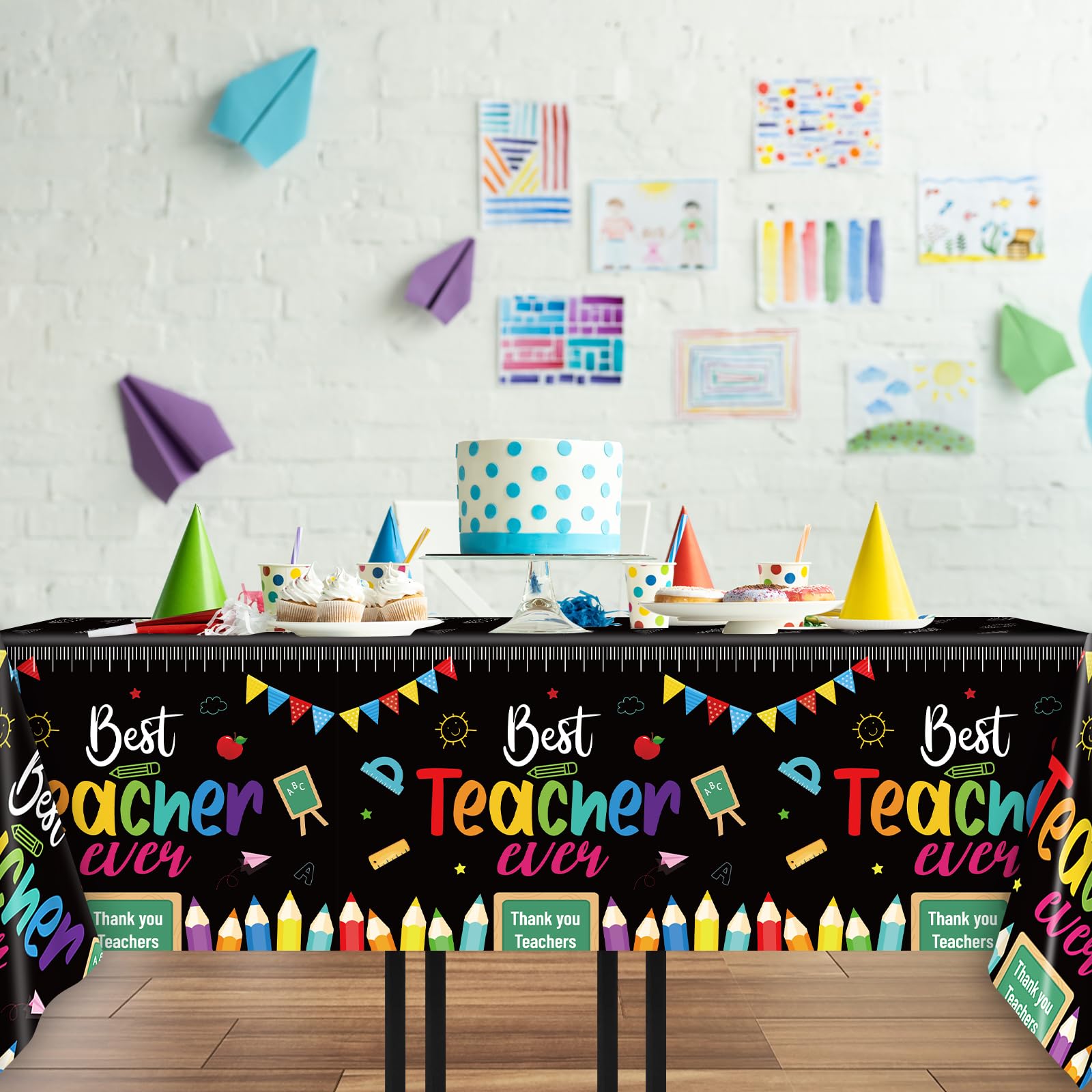 Snapklik.com : 3 Pieces Teacher Appreciation Tablecloths Teacher ...