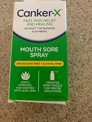 Amazon.com: Canker-X Mouth Sore Spray, Oral Pain Relief from Canker ...