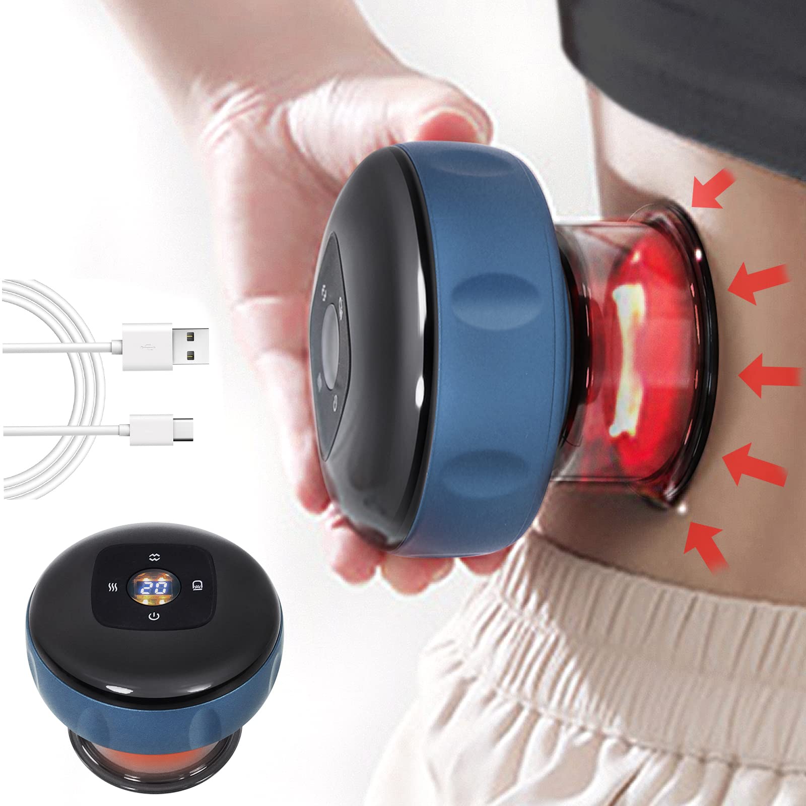 Electric Cupping Therapy Set, Smart Dynamic 3 in 1 Vacuum Therapy ...