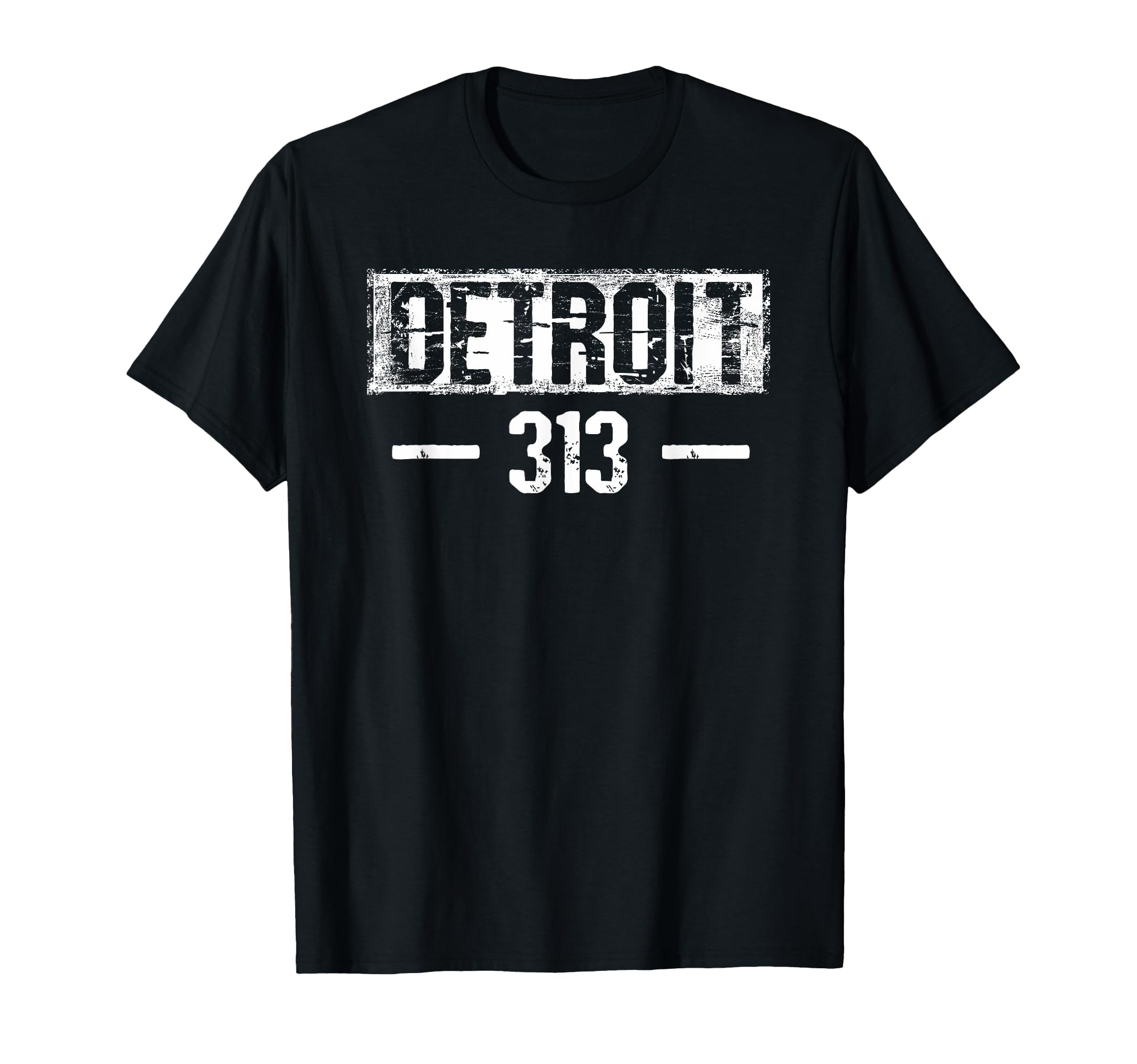 Amazon.com: This is my Detroit 313 Michigan Distressed T-Shirt ...