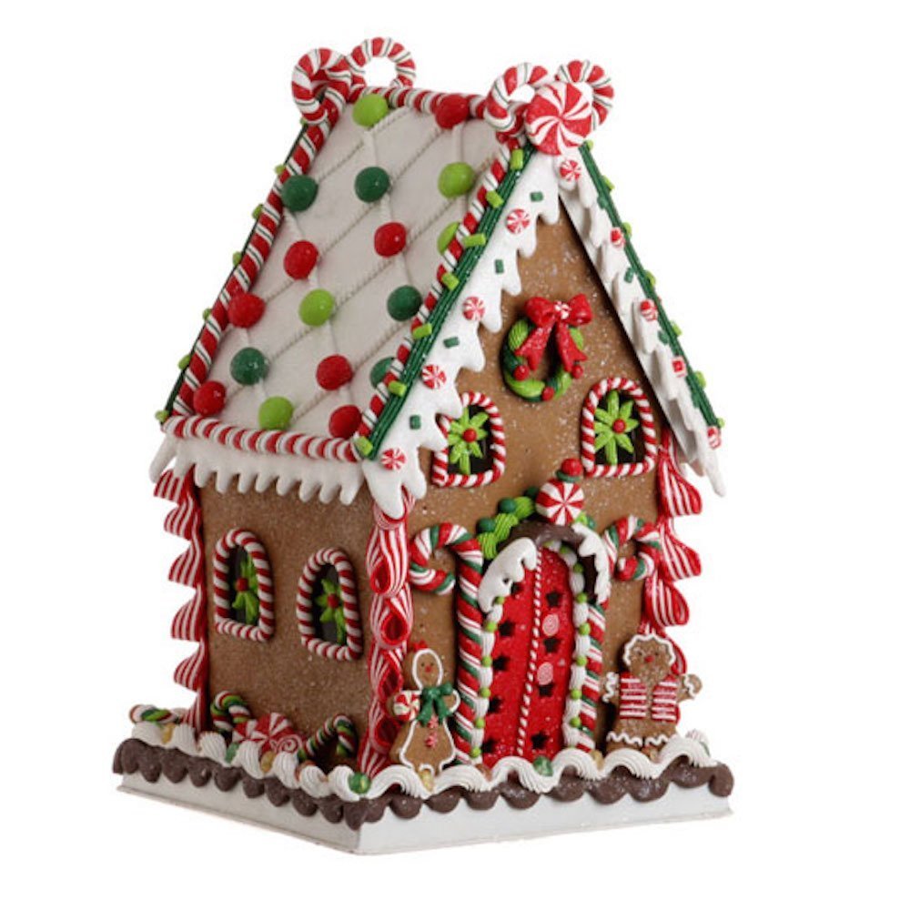 Amazon.com: RAZ Imports - Multicolored Gingerbread House 13.5" : Home ...