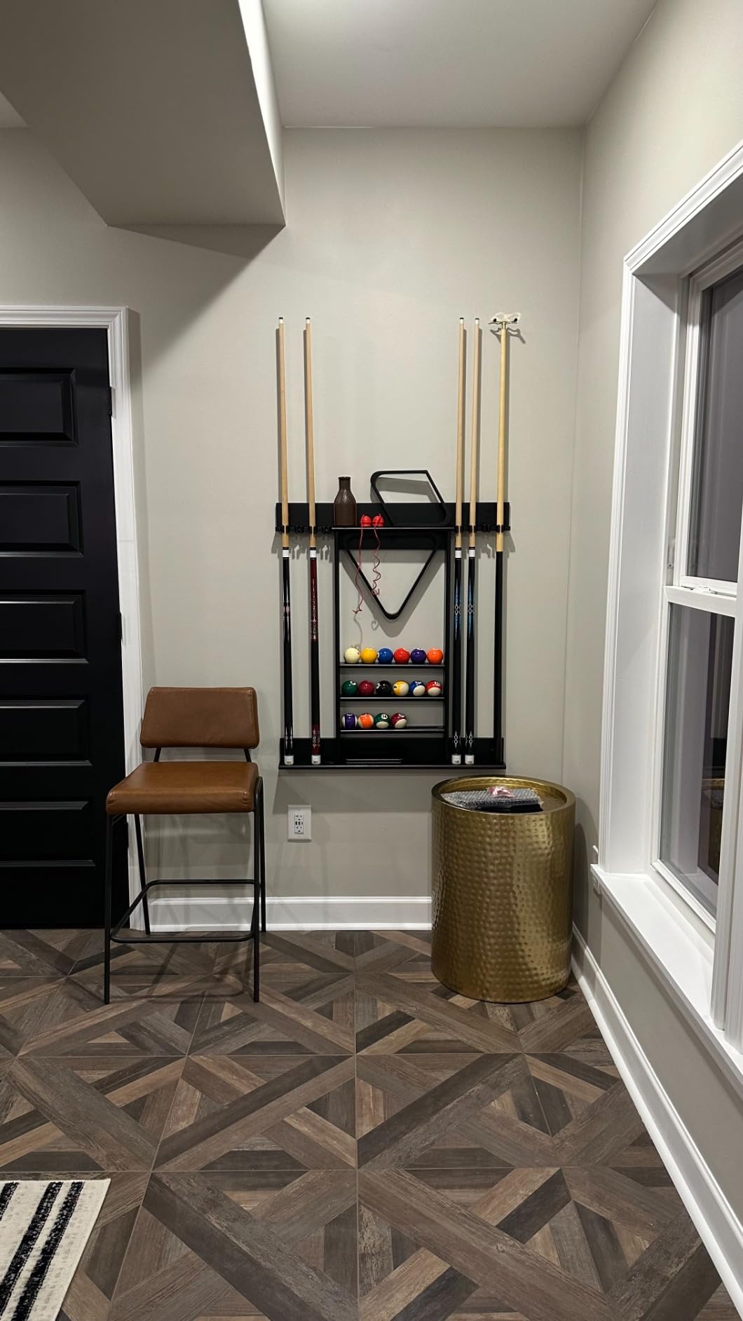 $11/mo - Finance XCSOURCE Pool Cue Rack Only, Pool Stick Holder Wall ...