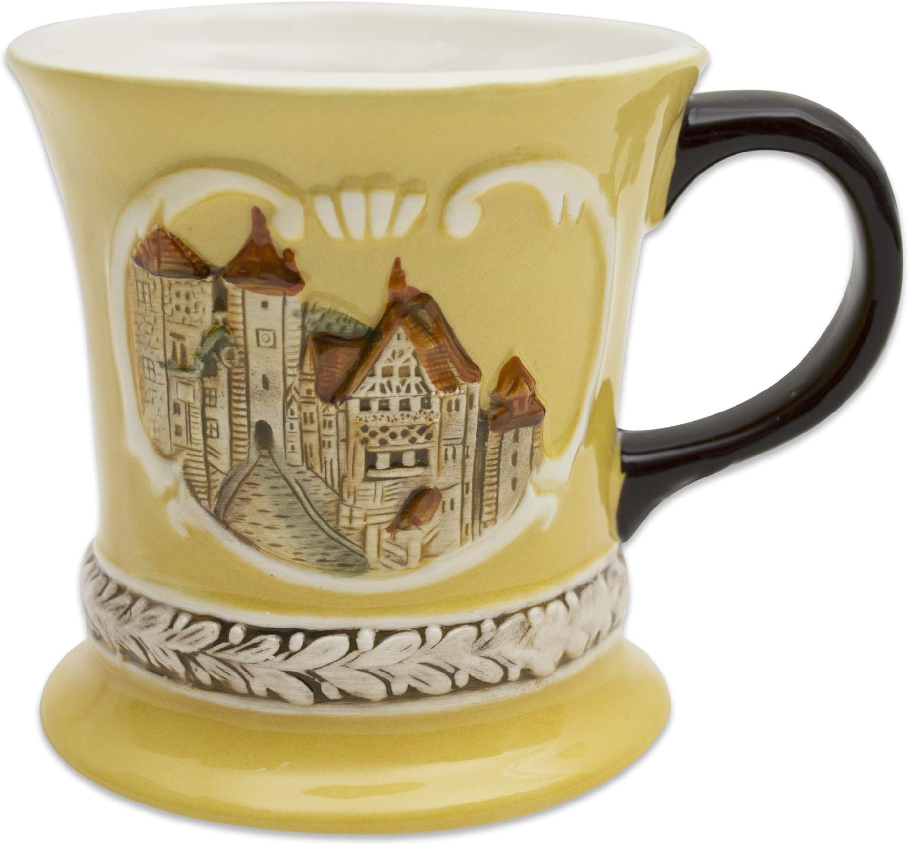Amazon.com: Classy Embossed European Village Ceramic Coffee Mug by E.H ...