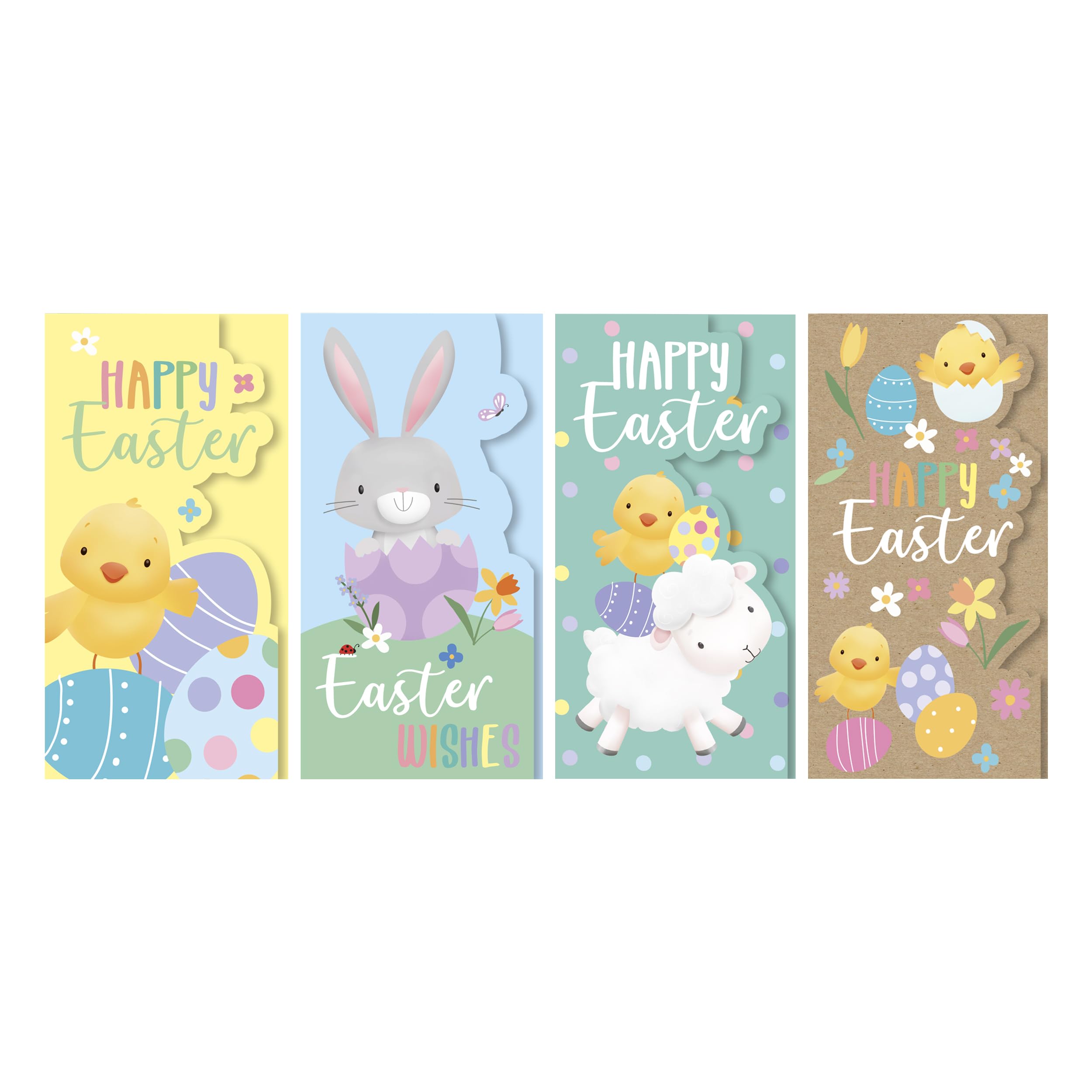 Eurowrap Pack of 4 Happy Easter Money Wallet Envelopes for Gift Cards ...