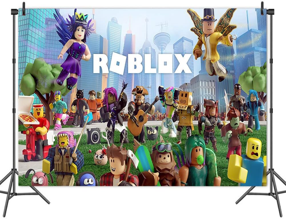 ZGYJ-EU Fondo fotográfico de Roblox, Fondo de Fotografía de cumpleaños ...