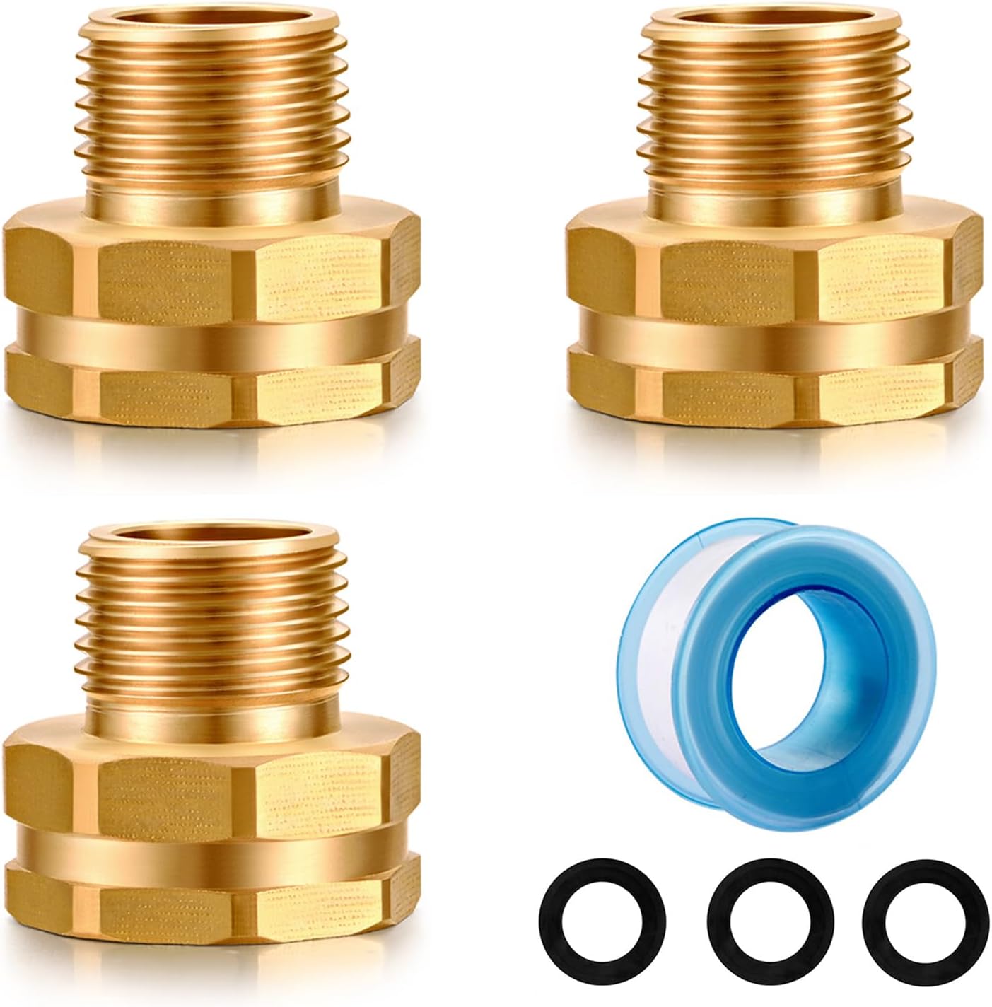 Amazon.com: SIGURANTA Garden Hose Connector Adapter,3/4" GHT male and 3 ...