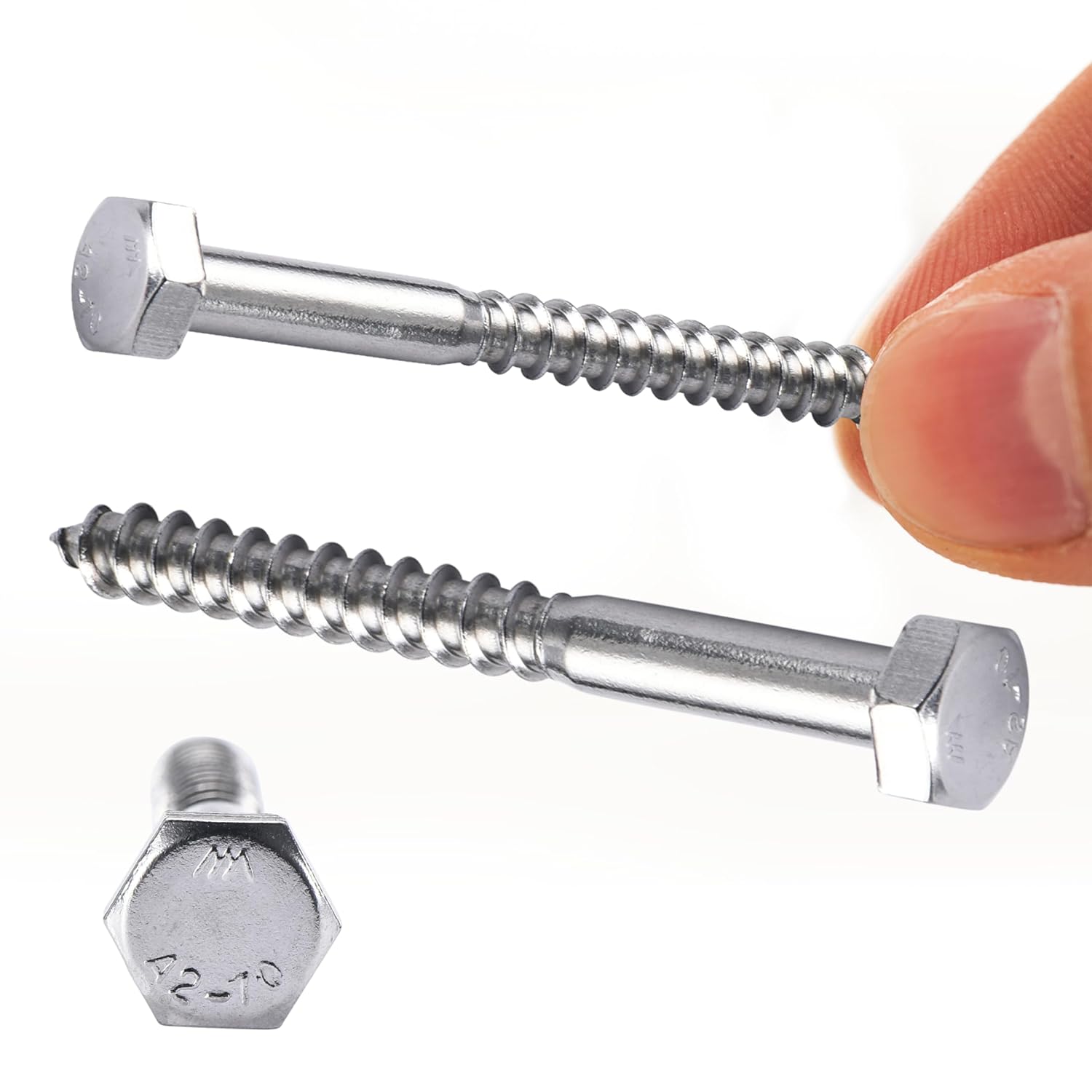 Bolt Dropper | M10x100mm Lag Bolts Screw - Hex Head Screw - A2 ...