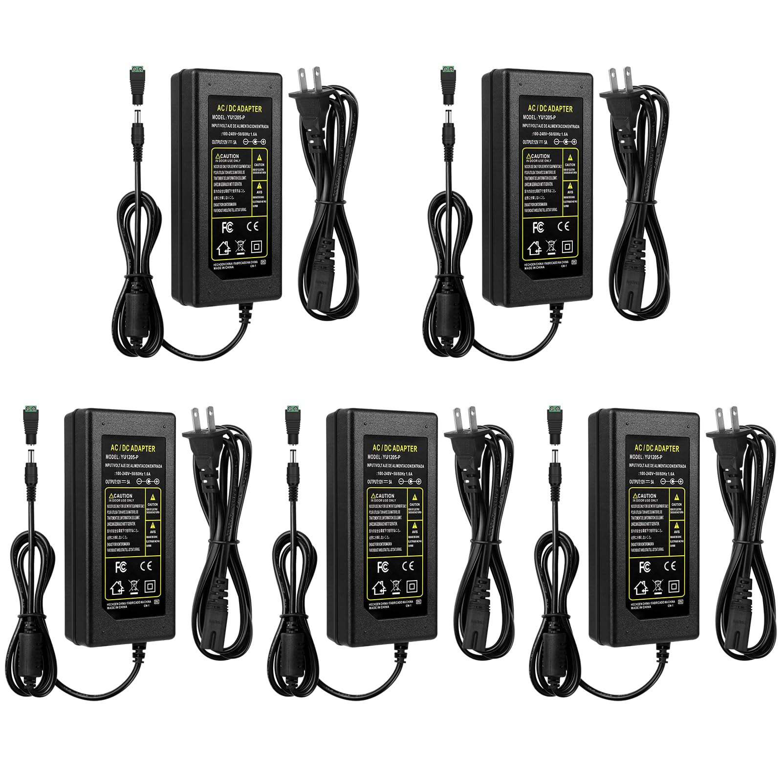 Snapklik.com : 12 Volt Power Supply Driver, 5A 60W 12V LED Power Supply ...