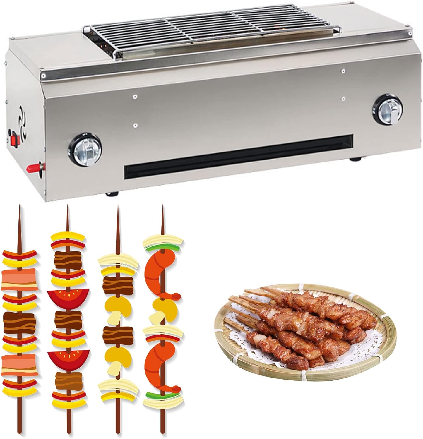 Amazon.com: Portable Gas Stove Butane Camping Propane Gas Grill Cooking ...