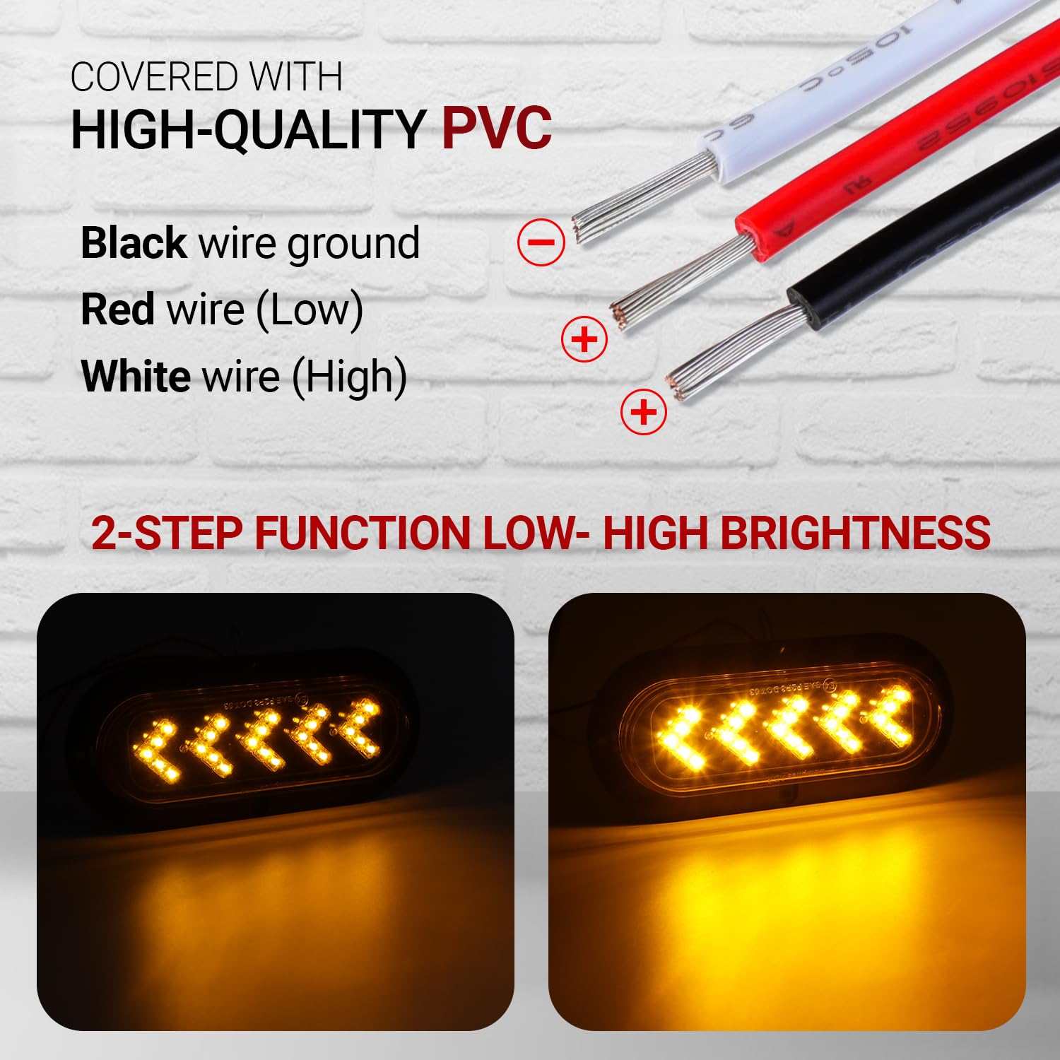 Snapklik.com : (Pack Of 2 6 Inch Oval ARROW Amber Light Turn Signal ...