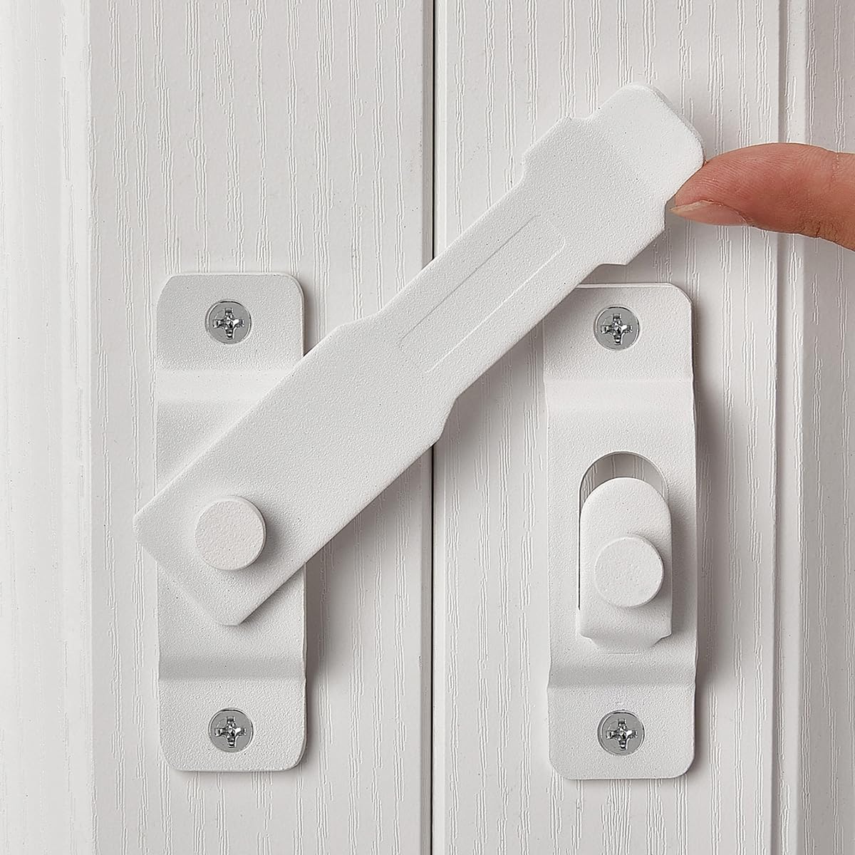 Amazon.com: Wocoe Matte White Flip Latch, Stainless Steel Gate Latches ...
