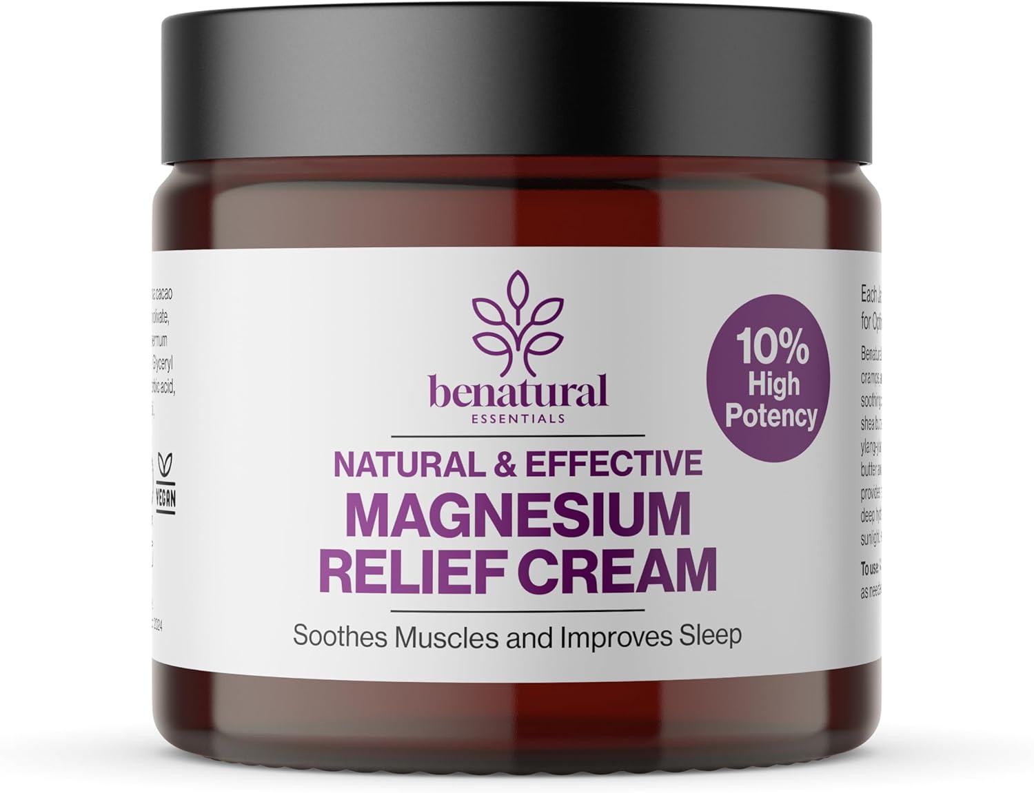 Benatural Essentials All Natural Magnesium Relief Cream 100g | Soothes ...