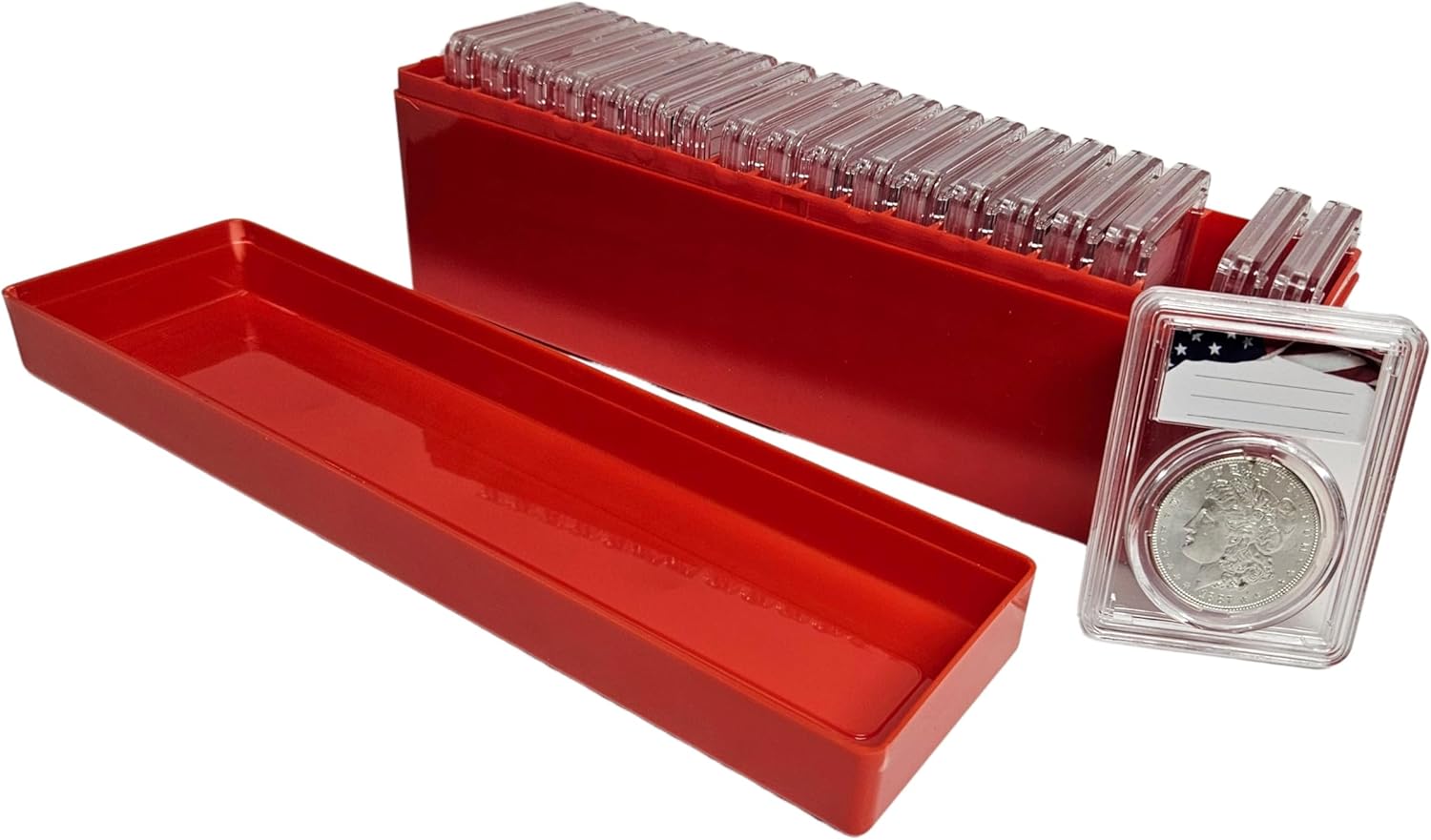 Amazon.com : 20-Pack Premium Acrylic Coin Slab Holder and Plastic ...