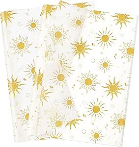 Amazon.com: HolyMaji 50 Sheets Sunshine Tissue Paper for Packaging - 20 ...