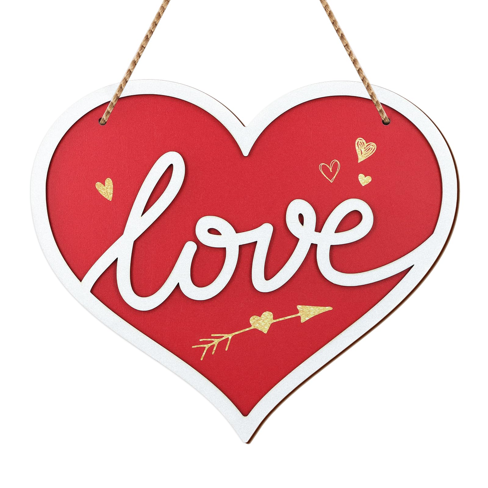 Amazon.com: WaaHome Wooden Love Door Sign for Valentines Day Decor ...