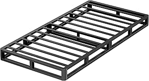 Amazon.com: VIPSHOW 5 Inch Twin Metal Bed Frame Round Corner Low ...