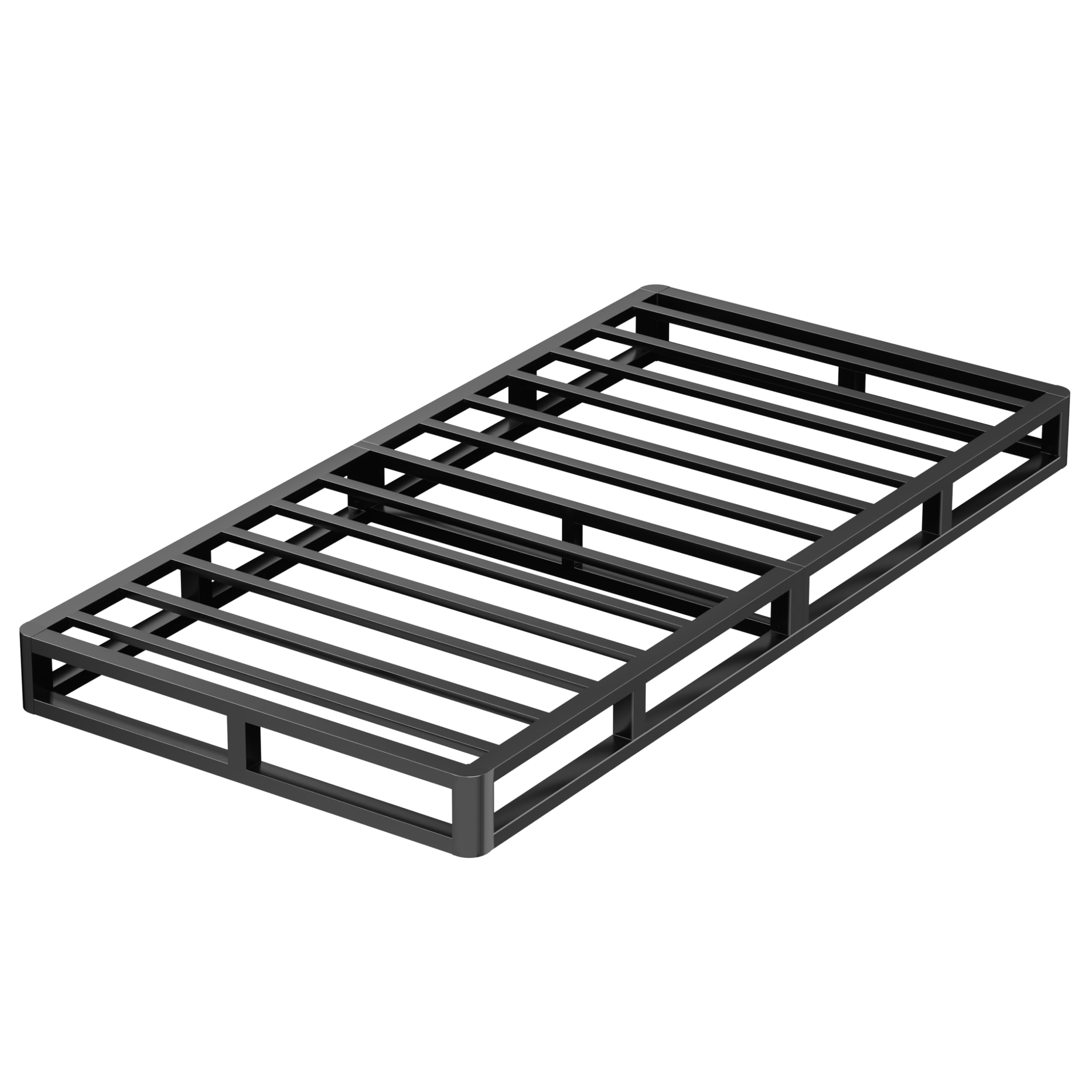 Amazon.com: VIPSHOW 5 Inch Twin Metal Bed Frame Round Corner Low ...