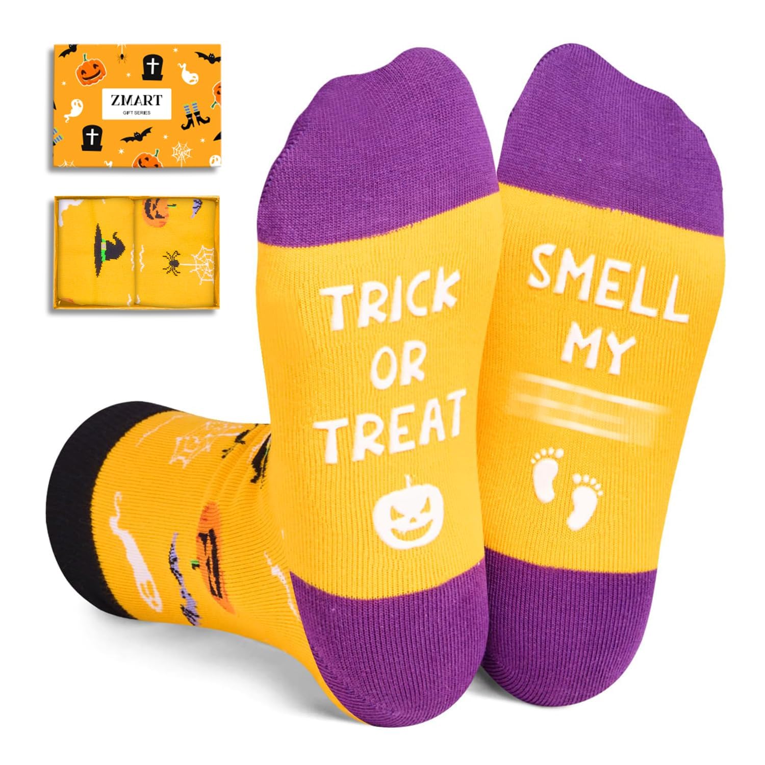 Amazon.com: Zmart Crazy Socks Socks, Halloween Socks Pumpkin Horror ...