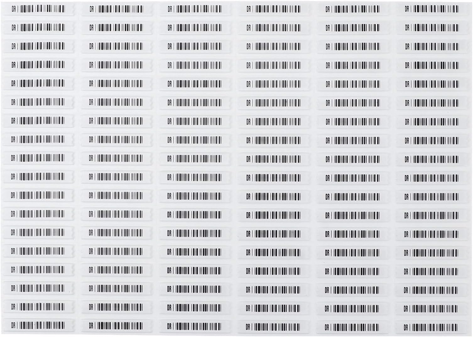 iplusmile 108pcs AM Security Tags Labels with Mock Barcodes Pre ...