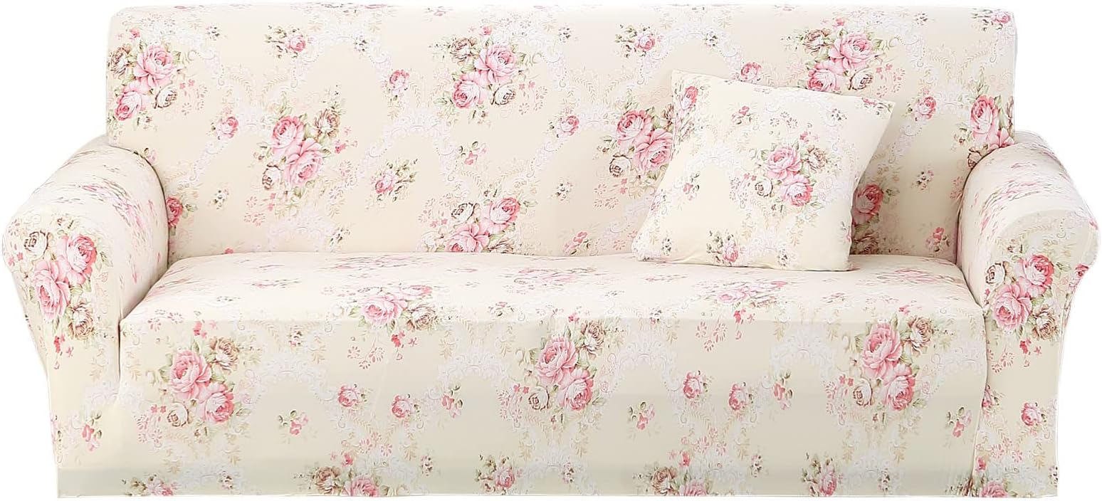 Amazon.com: Madison JER-Sofa-FL Stretch Jersey Sofa Slipcover, Solid ...