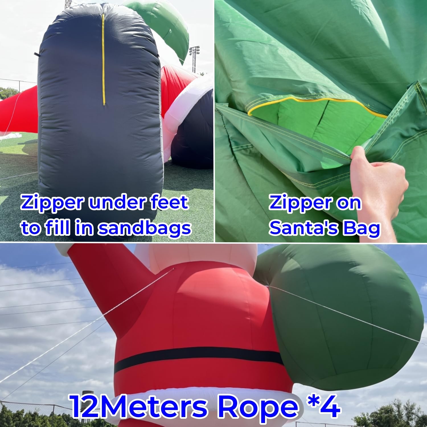 Giant Santa Inflatable 26FT Santa Claus for Christmas Outdoor ...