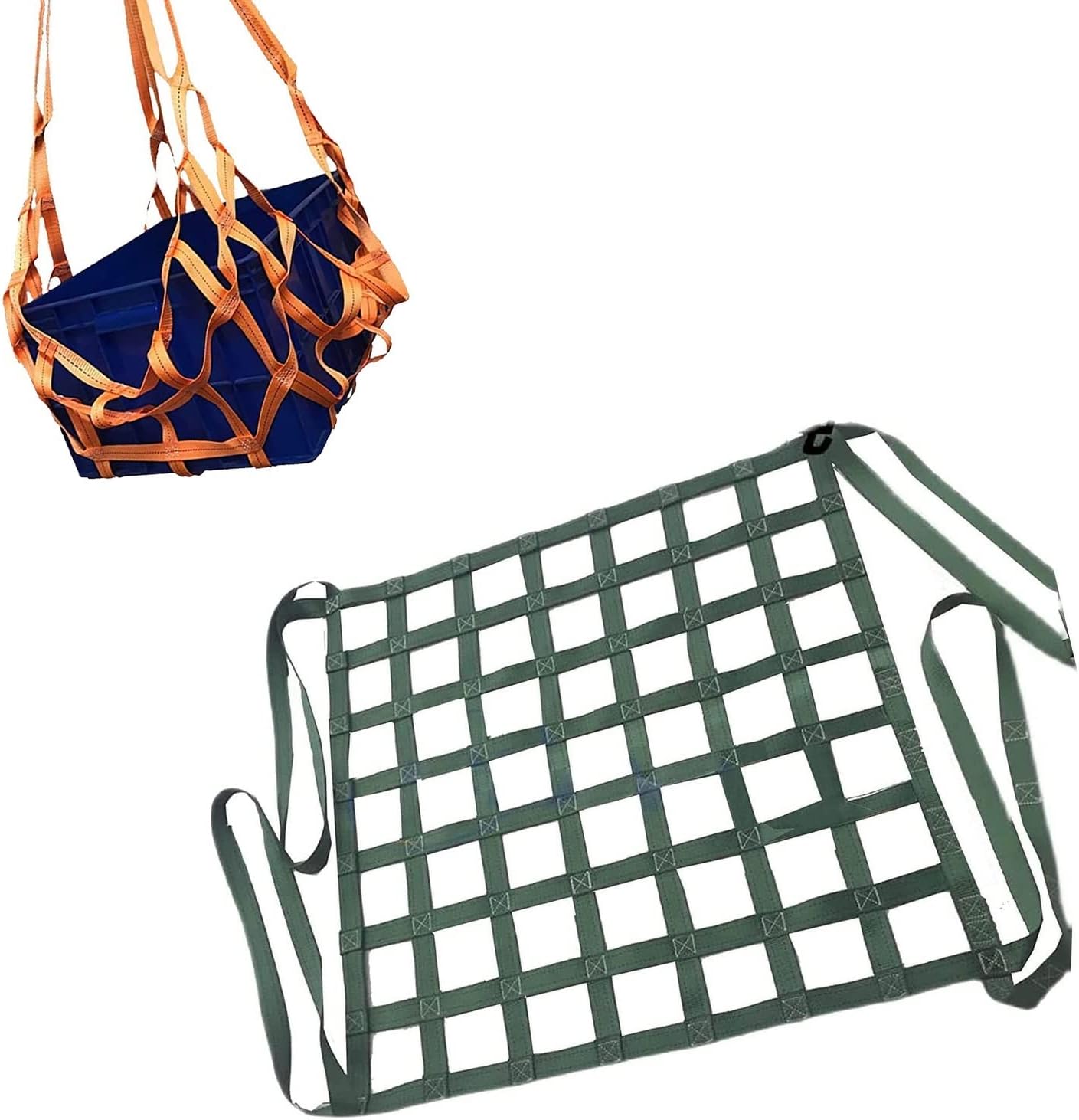 Amazon.co.jp: Flat Nylon Sling Net - Suspended Lifting Cargo Net, Rope ...