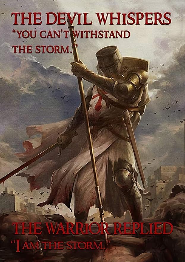 Amazon.com: Sarah Posters- Lda Knight Templar Poster - I Am The Storm ...