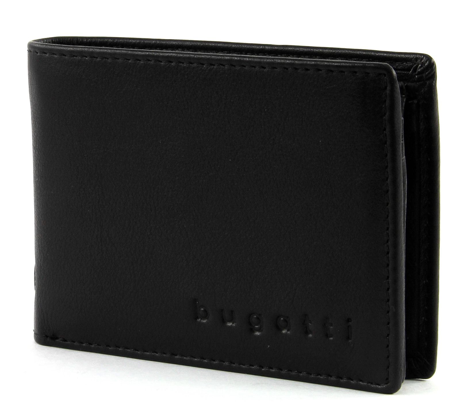 bugatti City Line RFID Coin Wallet with Flap 4CC Black : Amazon.de: Fashion