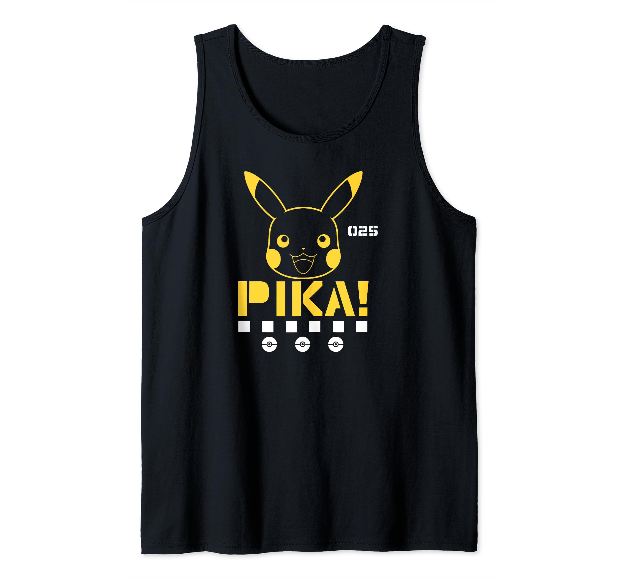 Amazon.com: Pokémon - Pikachu Face Tank Top : Clothing, Shoes & Jewelry